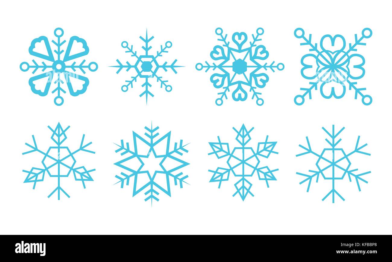 Snowflakelogo vector vectors hi-res stock photography and images - Alamy