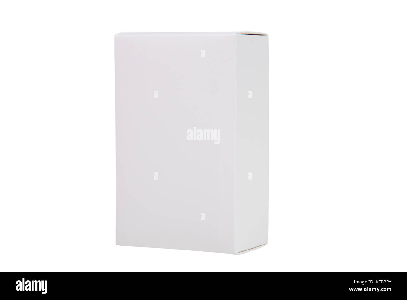 White box with lid for product packaging mock up, isolated on white ...