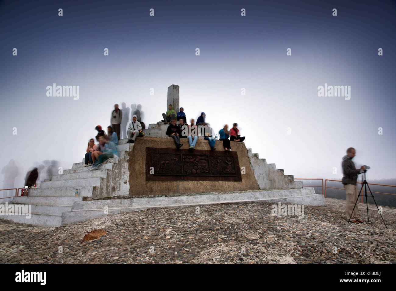 INDONESIA, Flores, the highest viewpoint in Kilimutu National Park ...