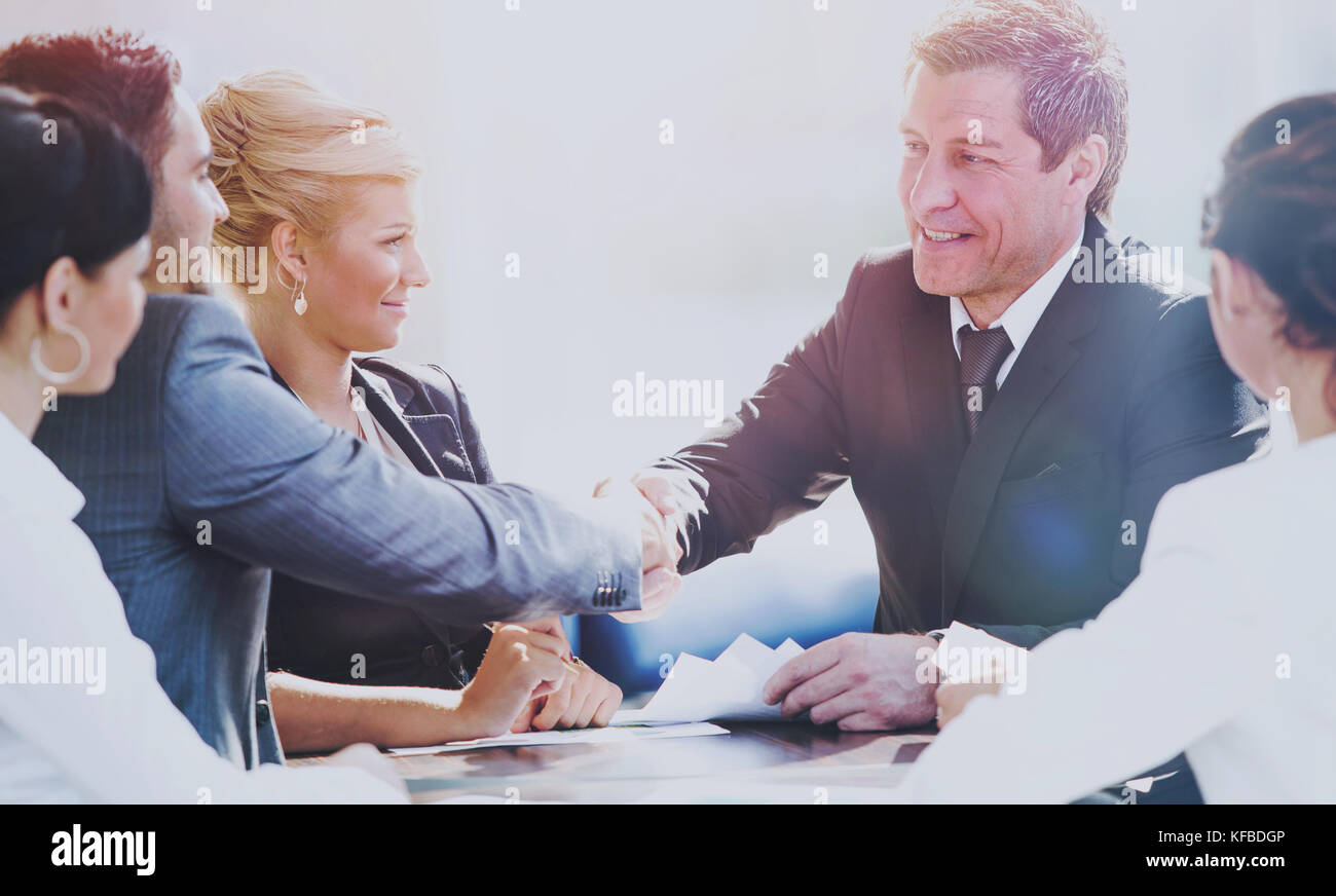 Business people shaking hands Stock Photo - Alamy