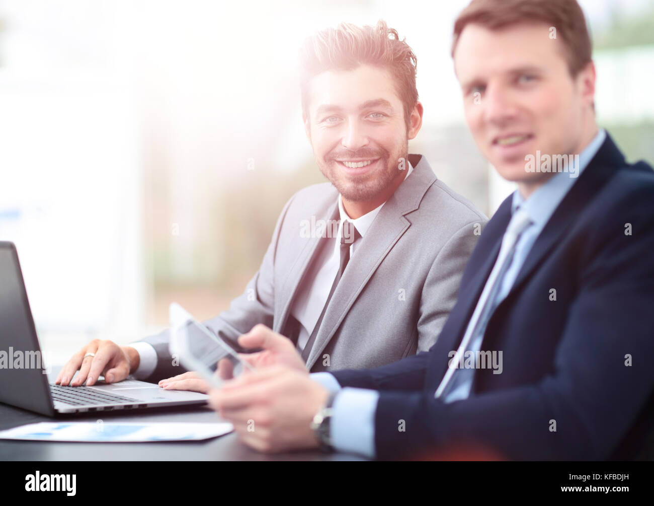 Business people interacting hi-res stock photography and images - Alamy