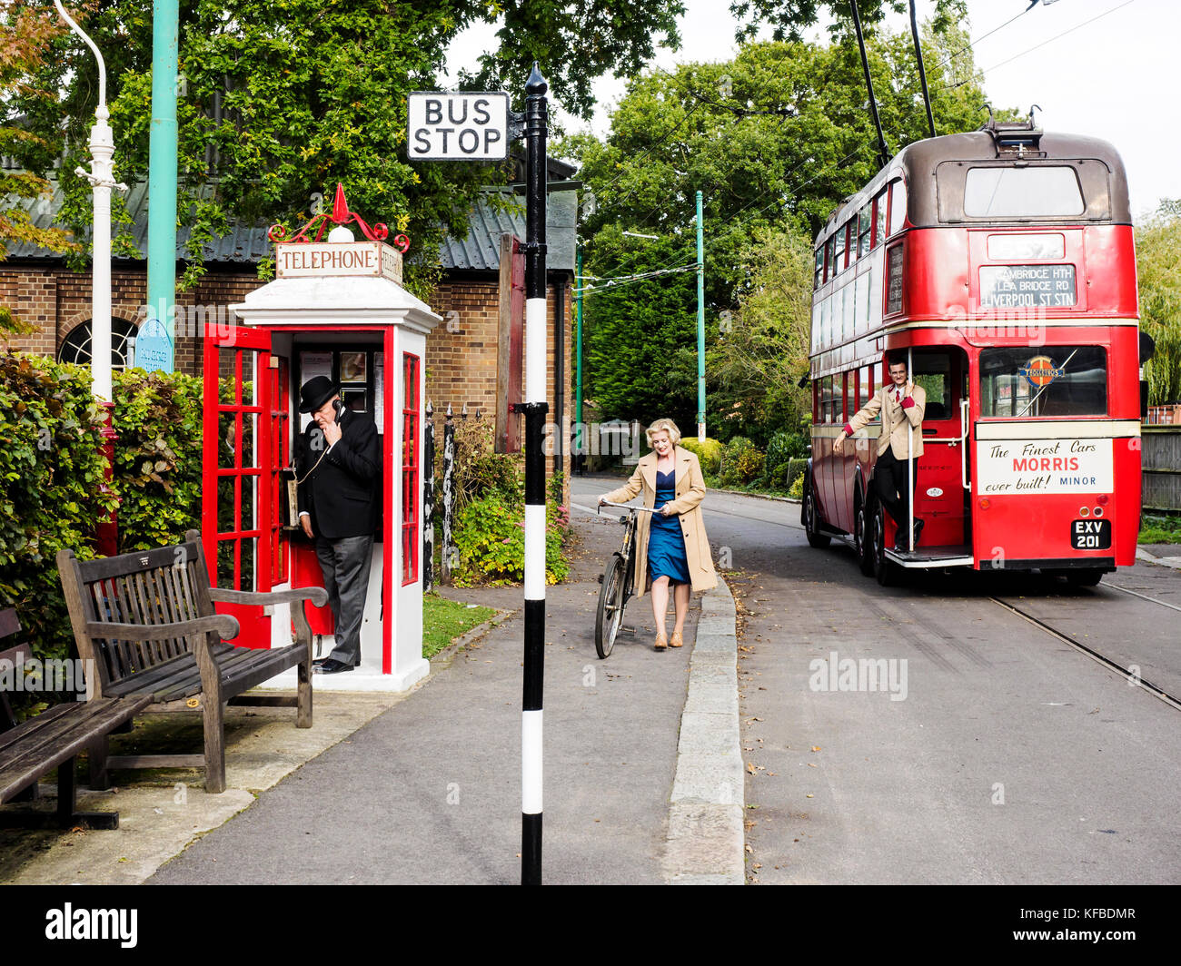 Vintage ex-London Transport trolley buses at the East Anglian Transport ...