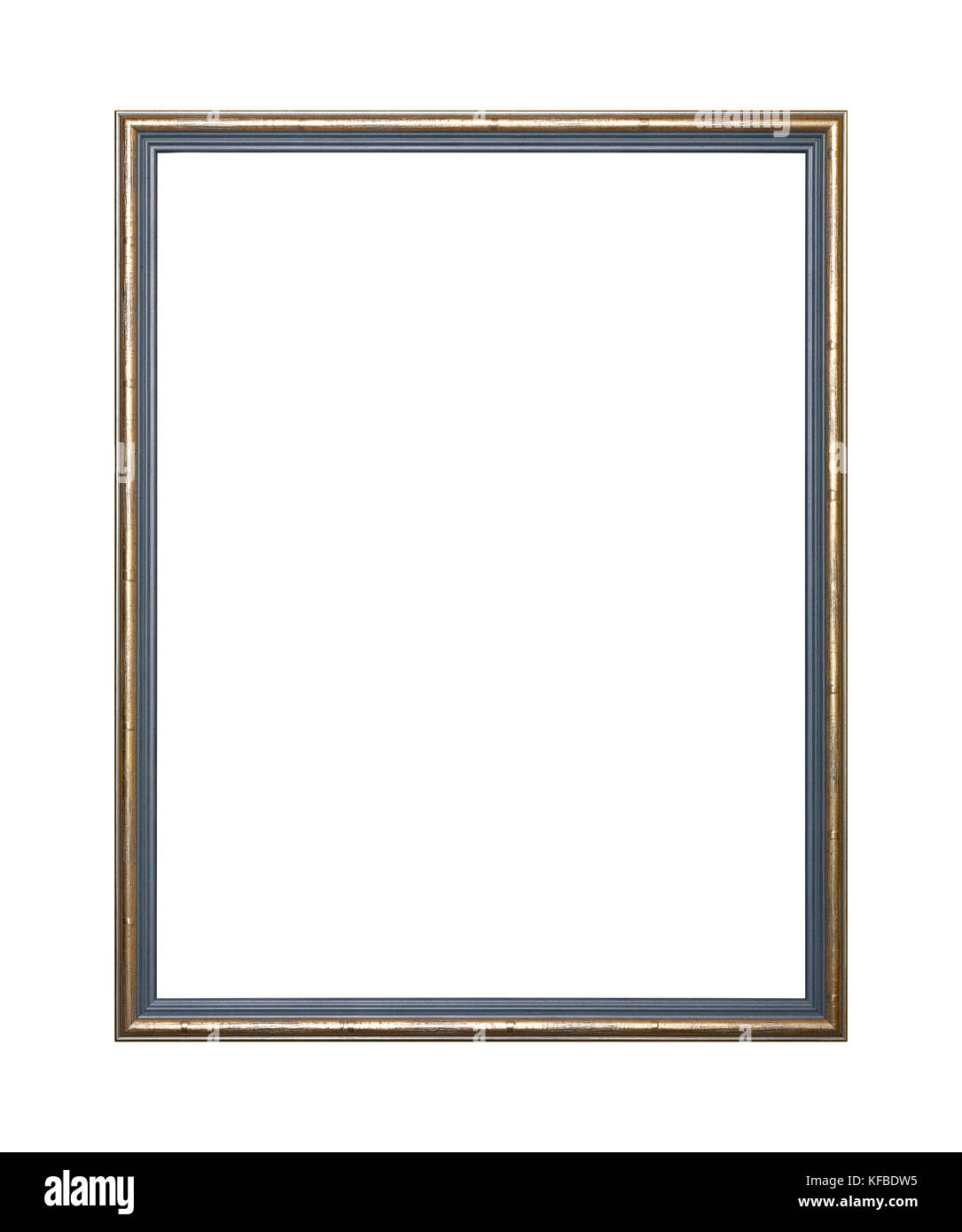 Vintage old wooden classic Golden and grey painted vertical rectangular ...