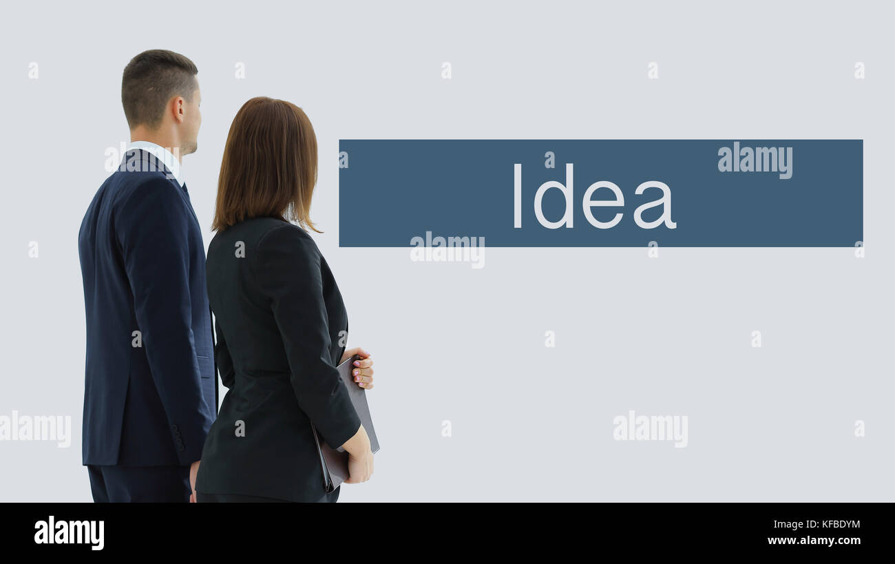 Back view of a Group of business team. Isolated on white background ...