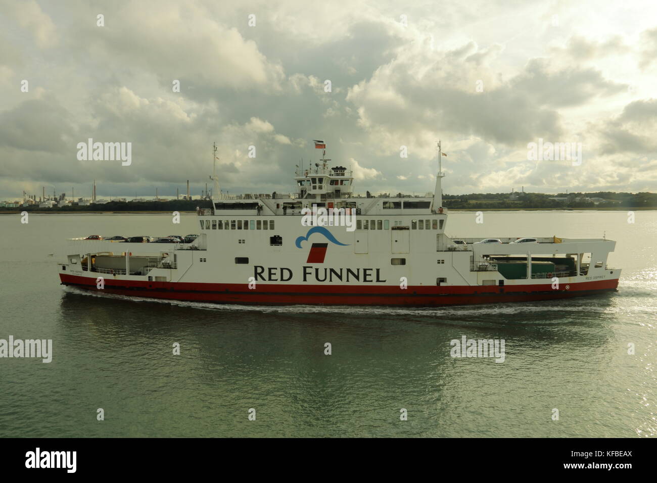 Red Funnel ferry Stock Photo - Alamy