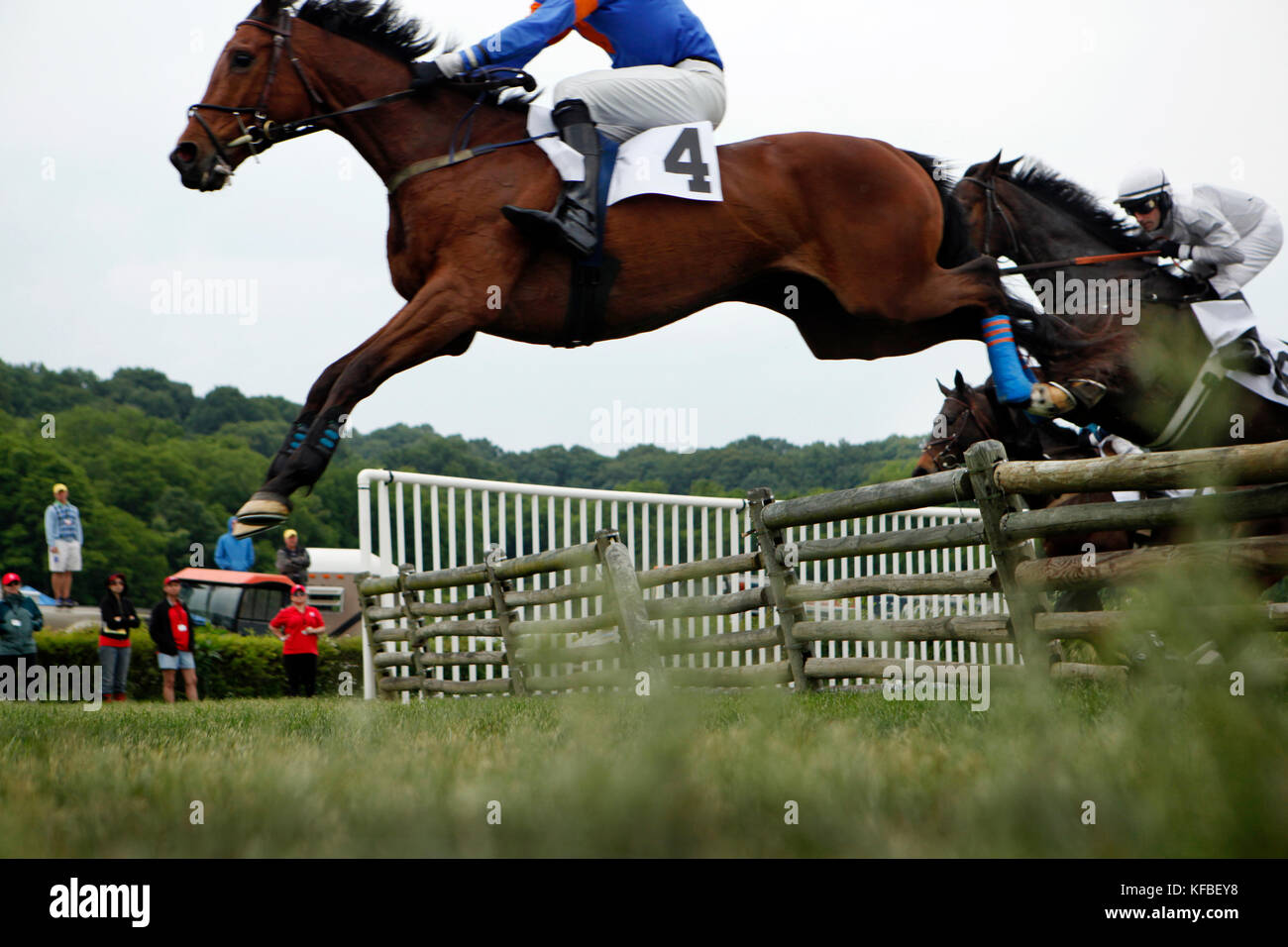 USA, Tennessee, Nashville, Iroquois Steeplechase, jockeys and their ...