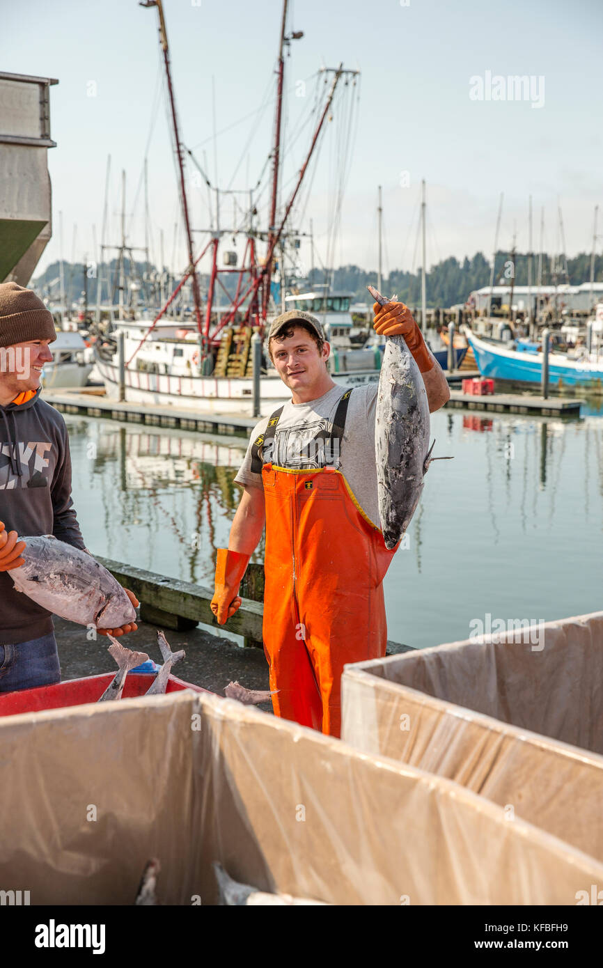 USA, Washington State, Ilwaco, the Port of Ilwaco located on the ...