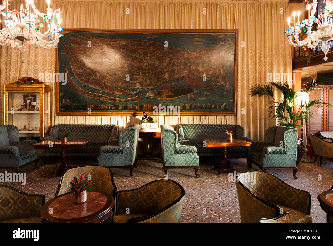 ITALY, Venice. The Lobby of the Hotel Danieli, a Luxury Collection ...
