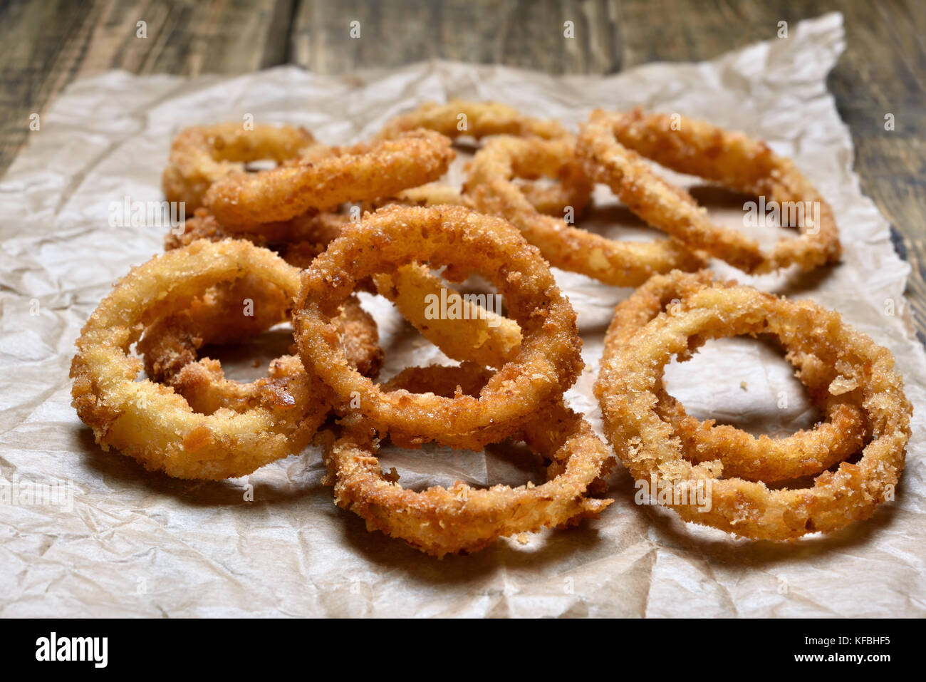 Covered with onion rings hi-res stock photography and images - Alamy