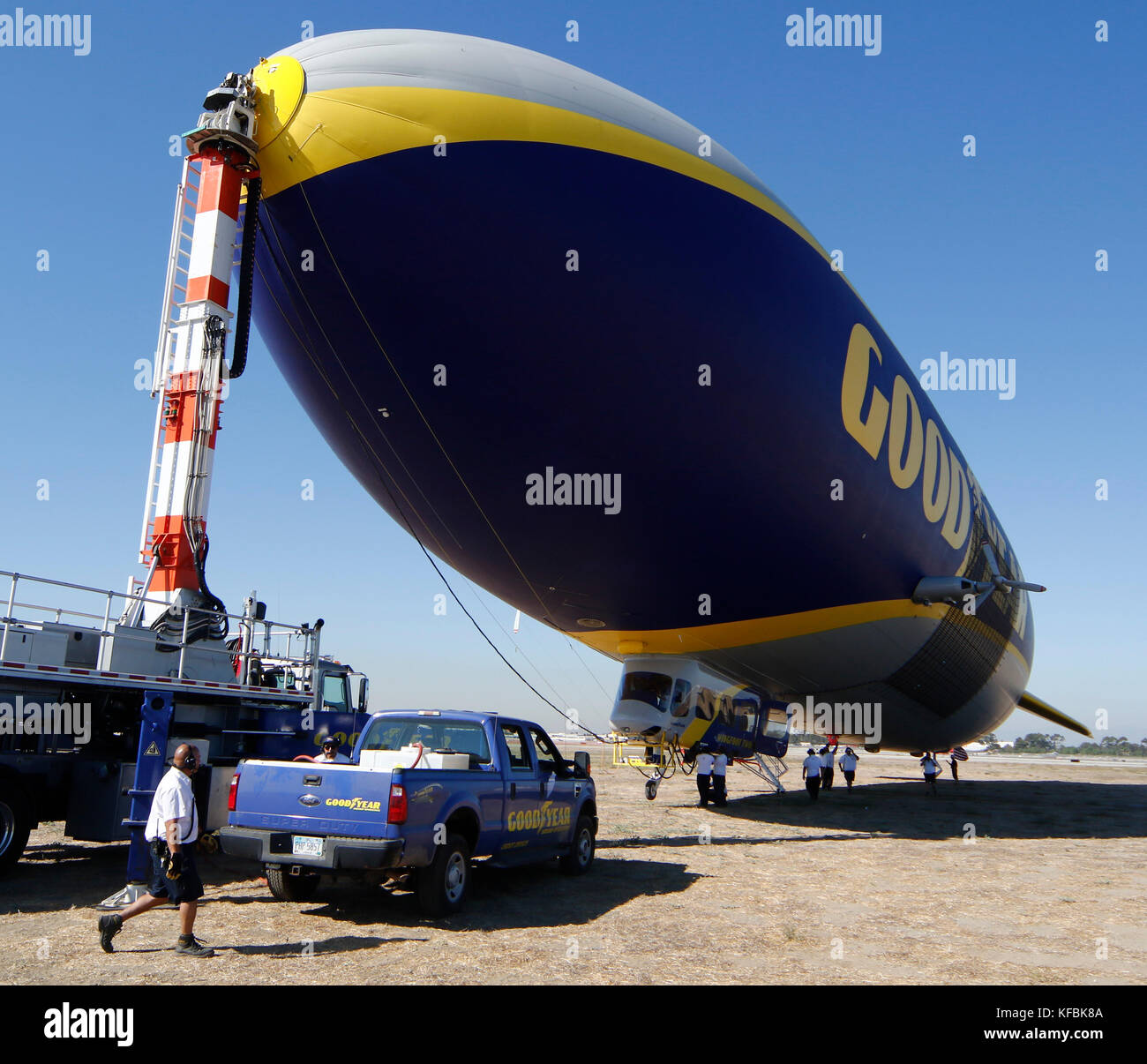 Goodyear blimp akron hi-res stock photography and images - Alamy