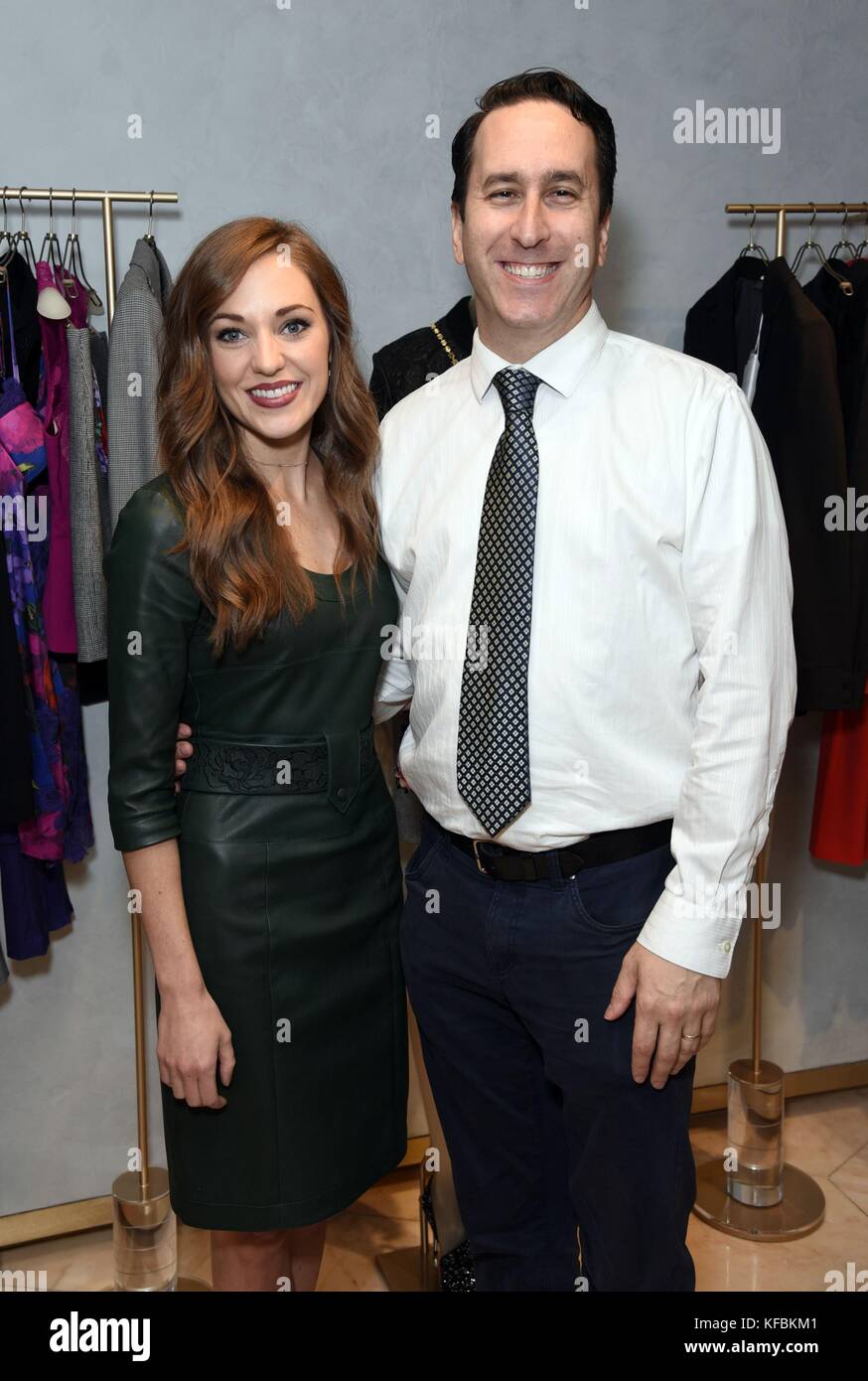 New York, NY, USA. 26th Oct, 2017. Laura Osnes, Danny Whitman, Director ...