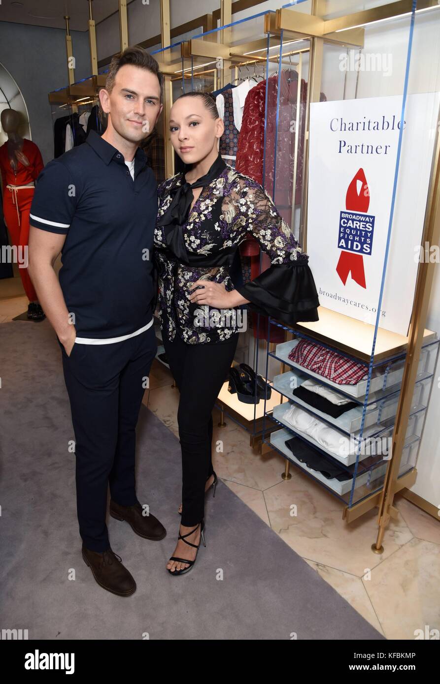 New York, NY, USA. 26th Oct, 2017. Daniel Reichard, Cheyenne Elliott ...