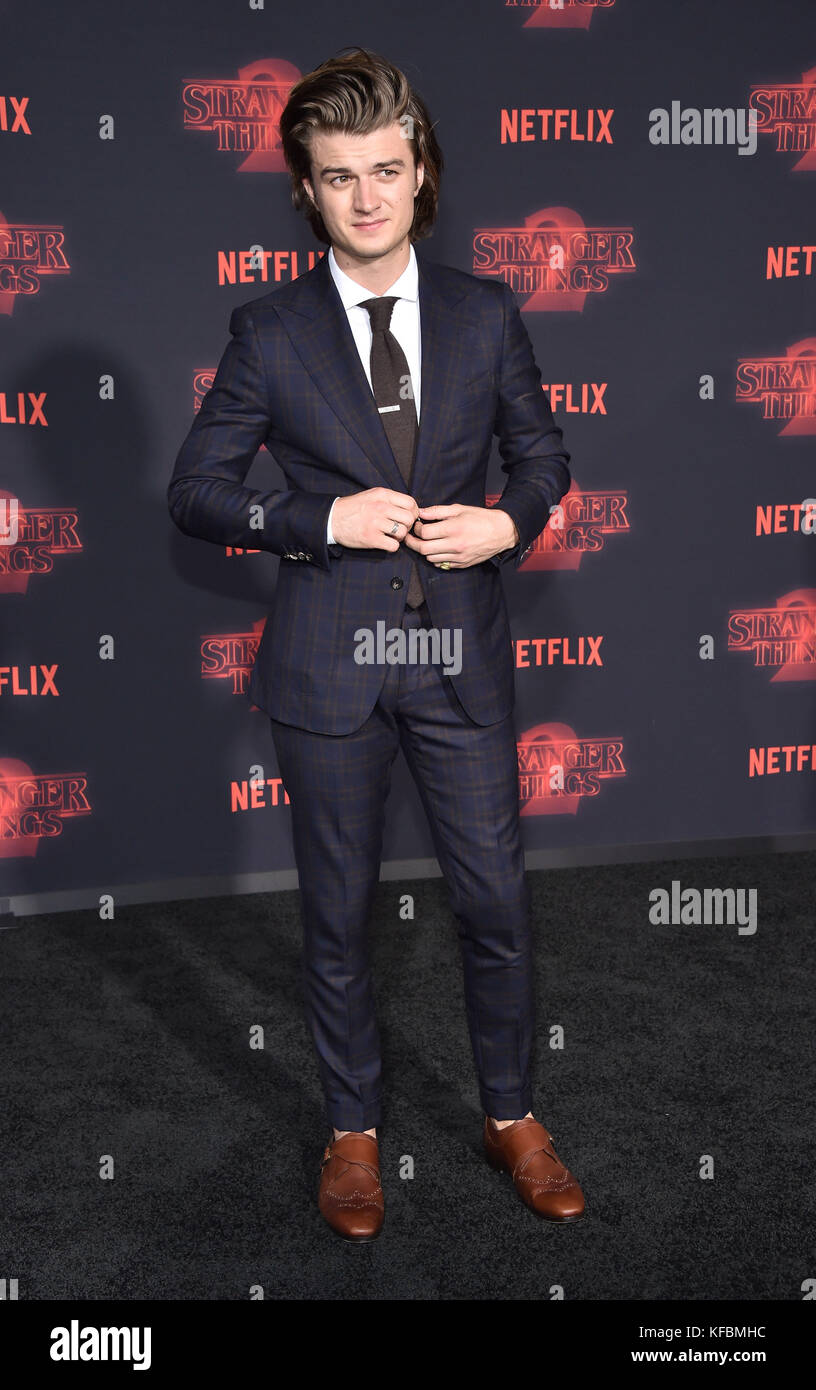 Westwood California Usa 26th Oct 2017 Joe Keery Arrives For The Netflix Stranger Things 2