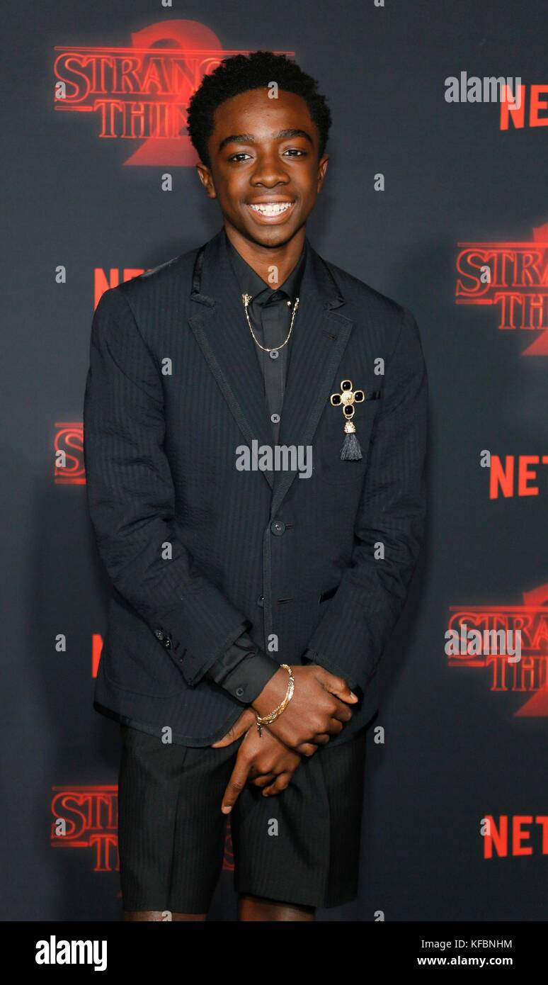 Los Angeles, CA, USA. 26th Oct, 2017. Caleb McLaughlin at arrivals for NETFLIX'S STRANGER THINGS ...