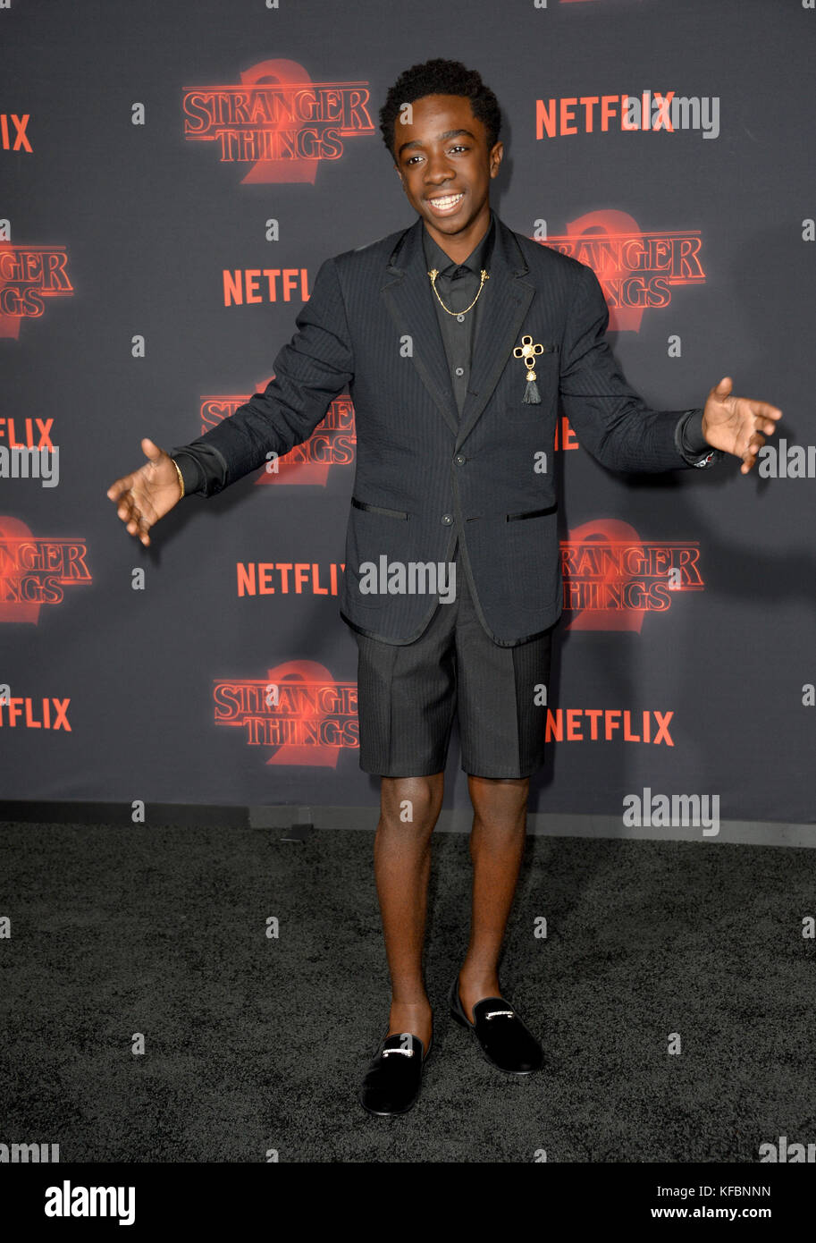 Los Angeles, USA. 26th Oct, 2017. Caleb McLaughlin at the premiere for ...