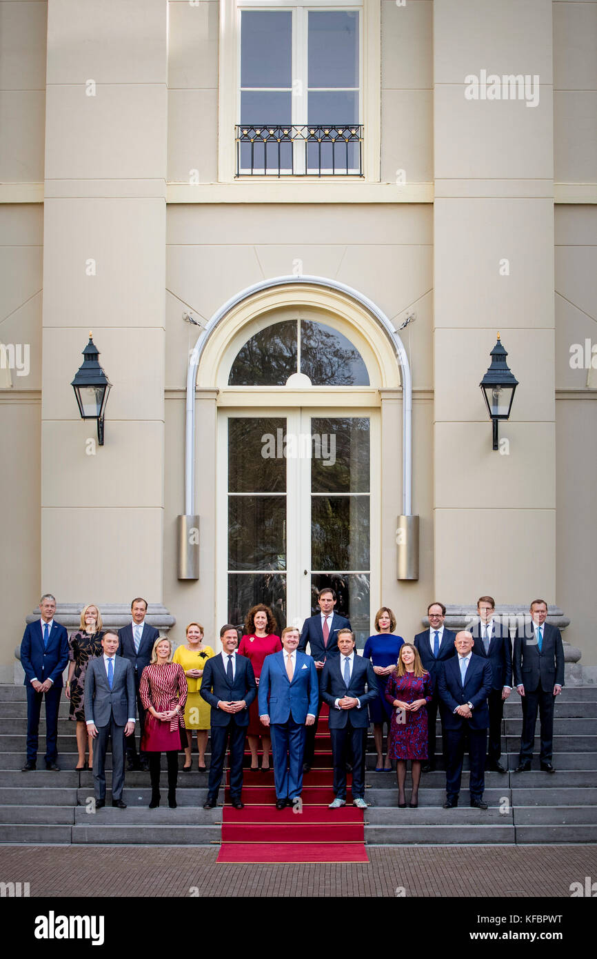 King Willem-Alexander of The Netherlands with Prime minister Mark Rutte ...