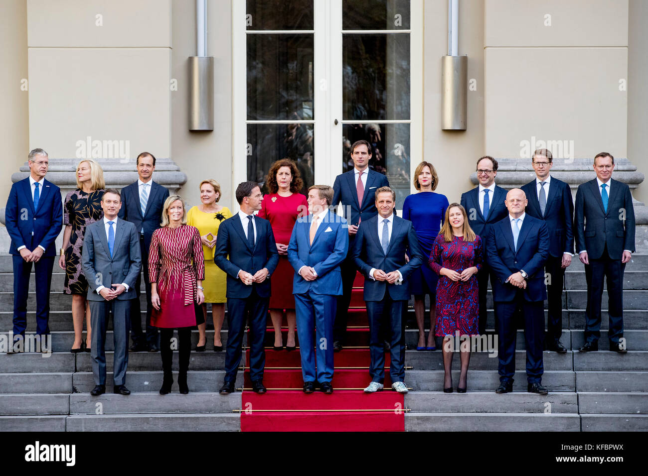 King Willem-Alexander of The Netherlands with Prime minister Mark Rutte ...