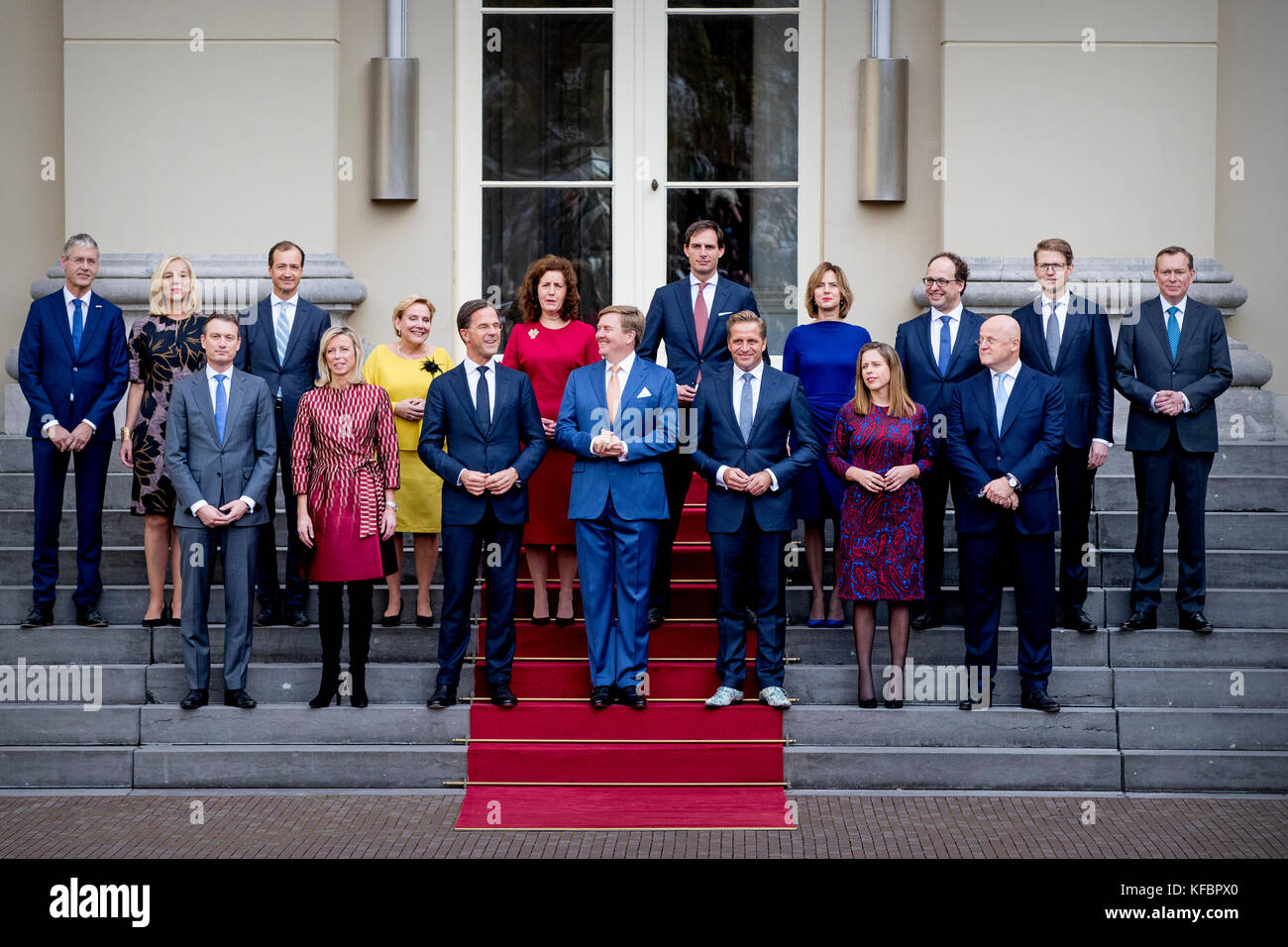 King Willem-Alexander of The Netherlands with Prime minister Mark Rutte ...