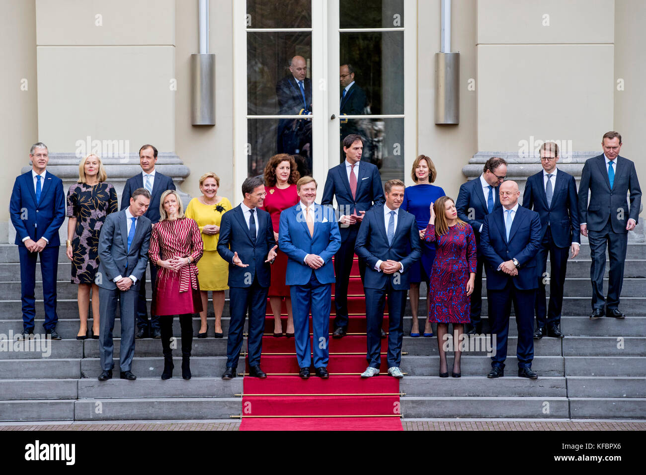 King Willem-Alexander of The Netherlands with Prime minister Mark Rutte ...
