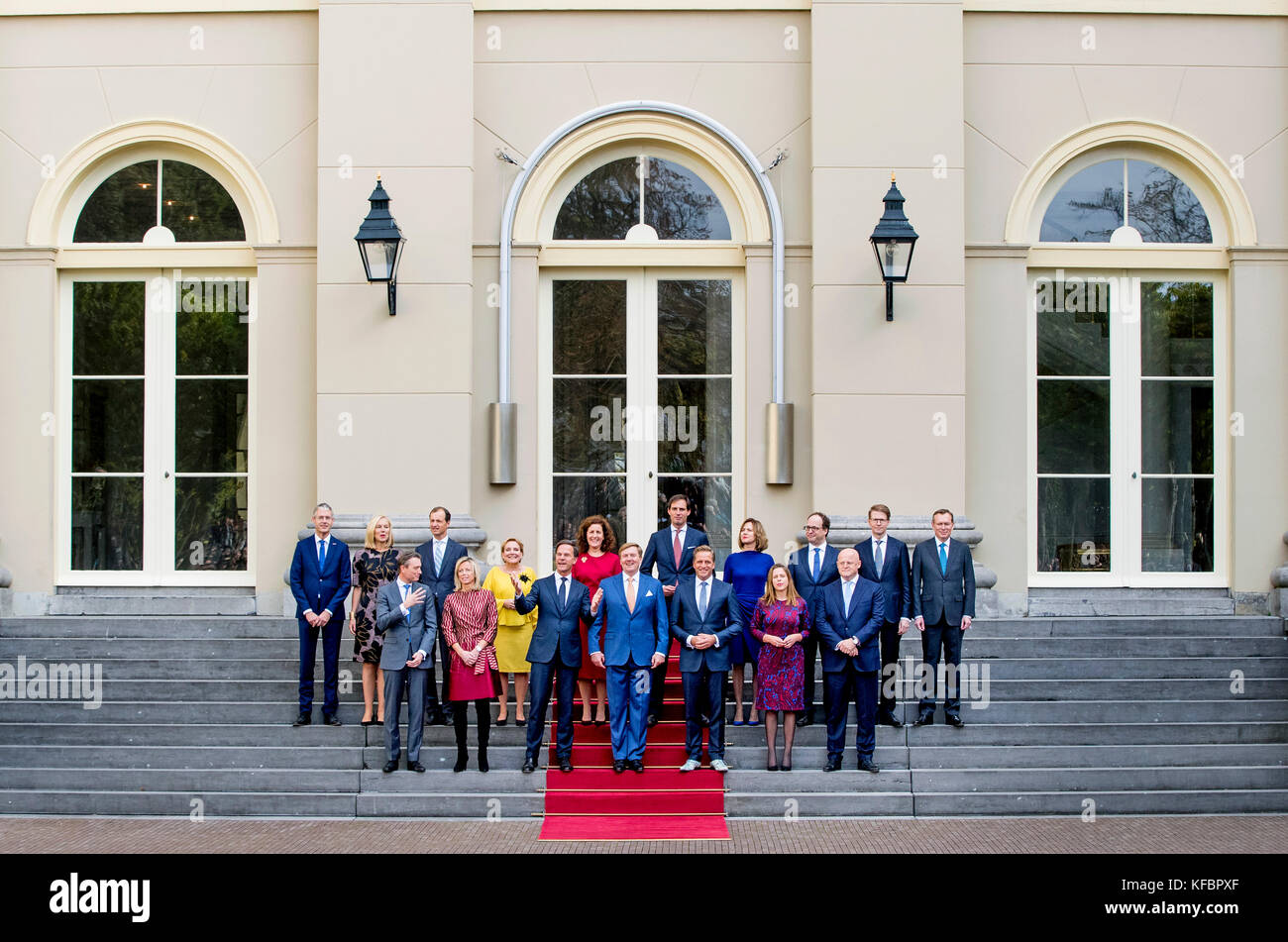 King Willem-Alexander of The Netherlands with Prime minister Mark Rutte ...
