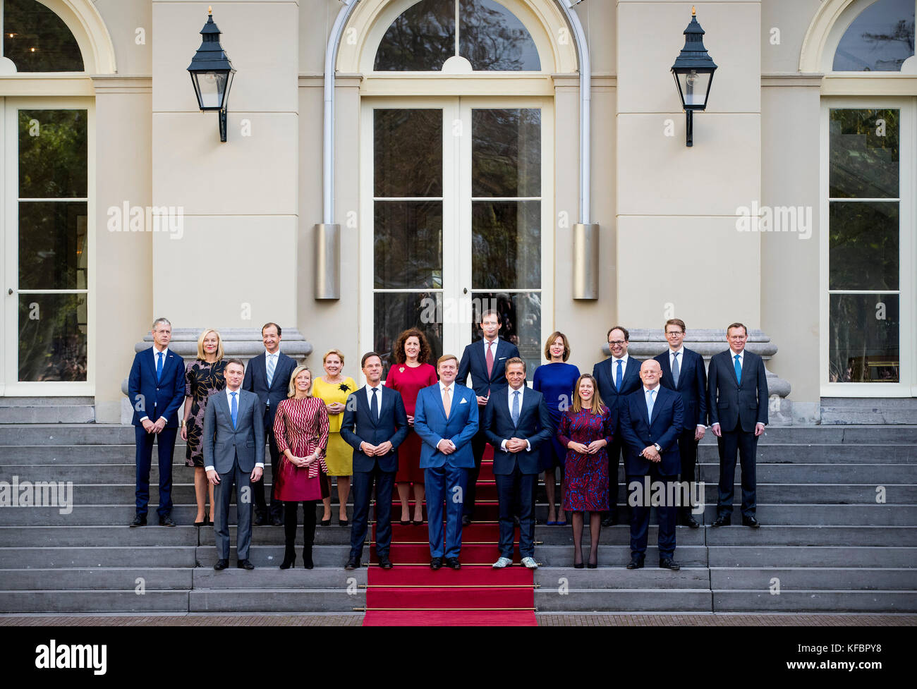 King Willem-Alexander of The Netherlands with Prime minister Mark Rutte ...