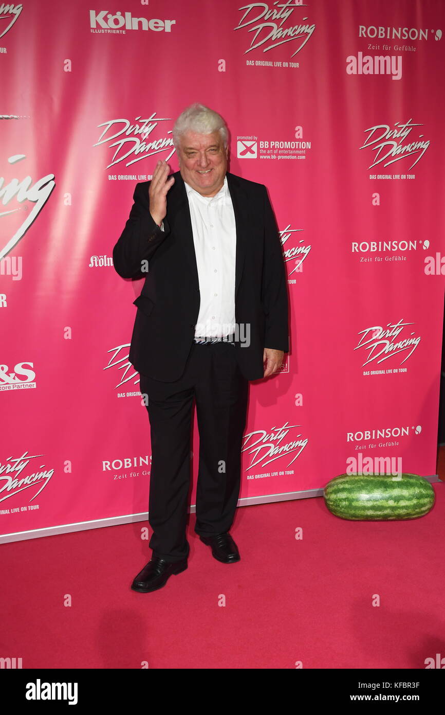 Cologne, Germany. 26th Oct, 2017. Host Hans Meiser arrives at the ...