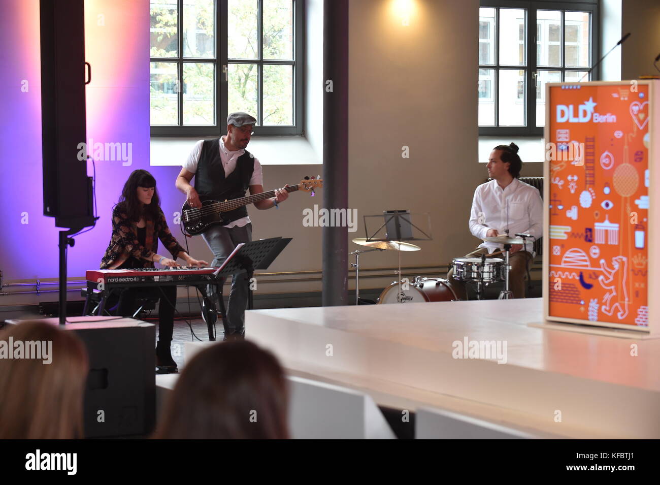 BERLIN/GERMANY - OCTOBER 27: The Music Band playsnduring the DLD ...