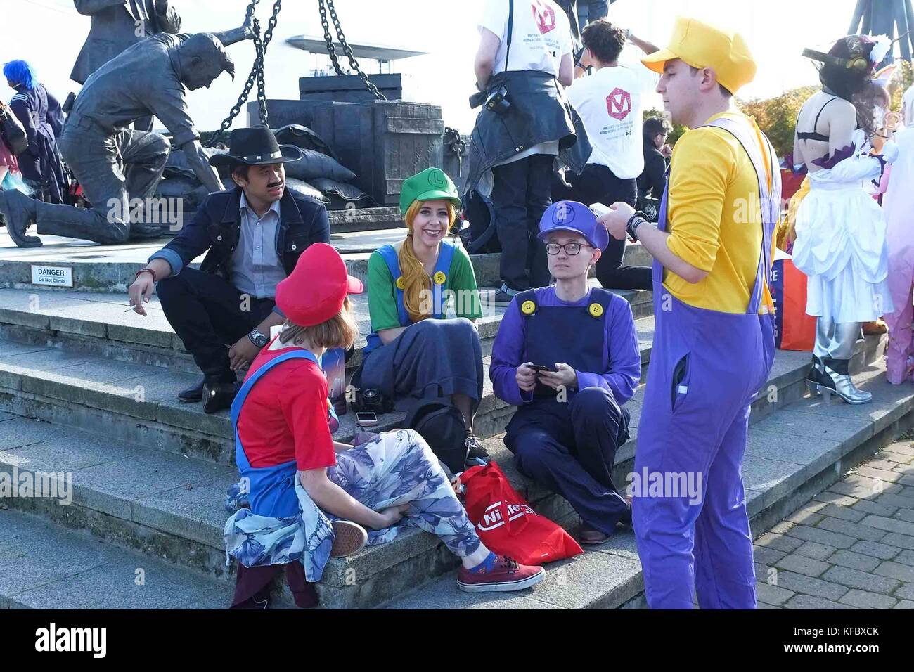 London, UK 27th Oct 2017. Comic Con fans arrive for the first day of ...
