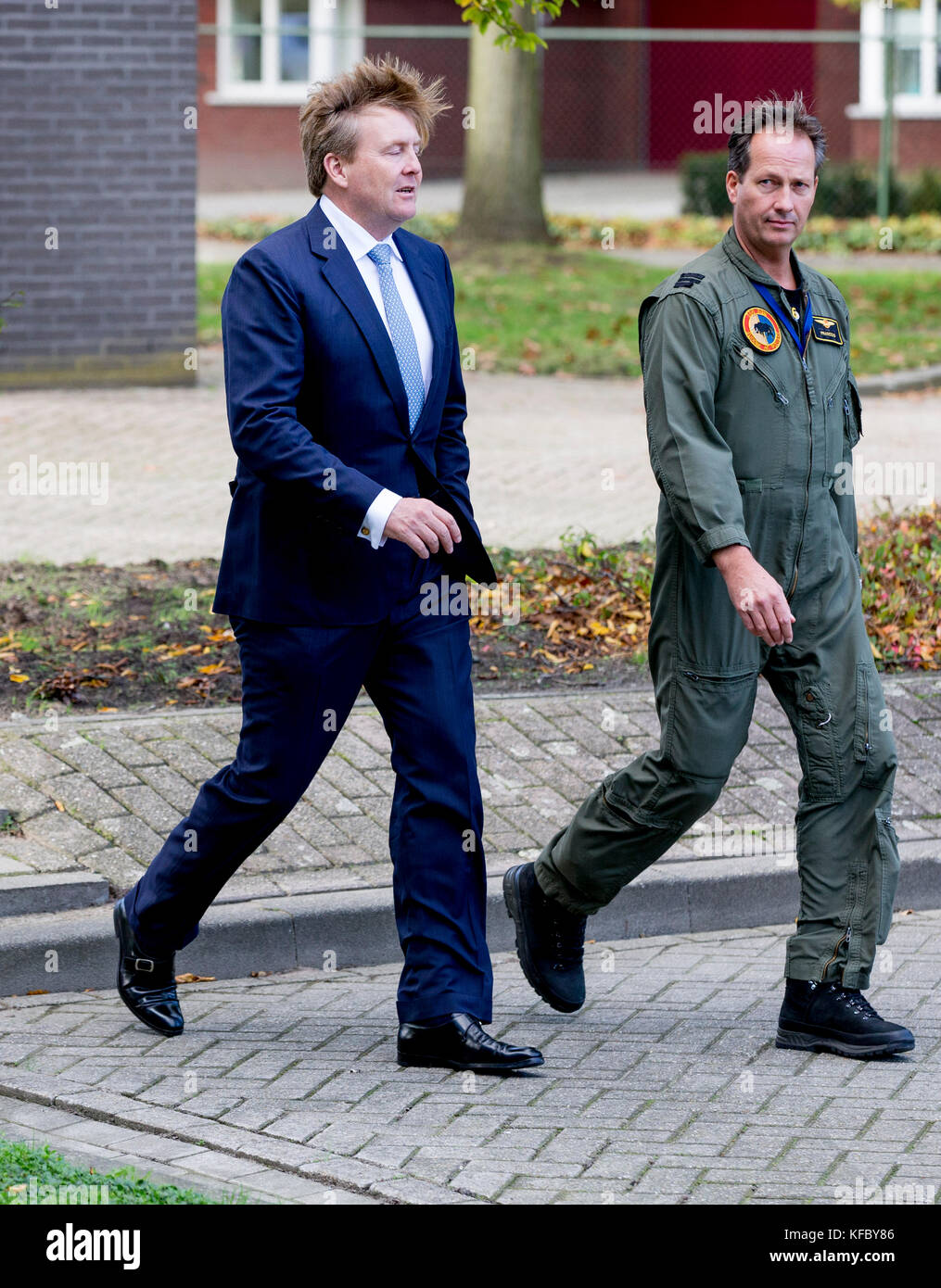 Gilze-Rijen, The Netherlands. 27th Oct, 2017. King Willem-Alexander of ...