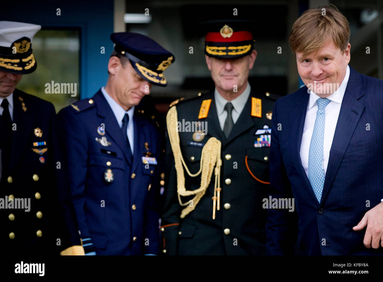 Gilze-Rijen, The Netherlands. 27th Oct, 2017. King Willem-Alexander of ...