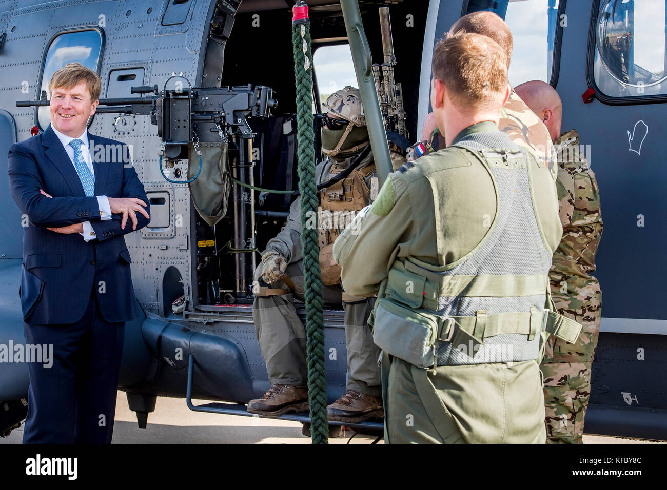 Gilze-Rijen, The Netherlands. 27th Oct, 2017. King Willem-Alexander of ...