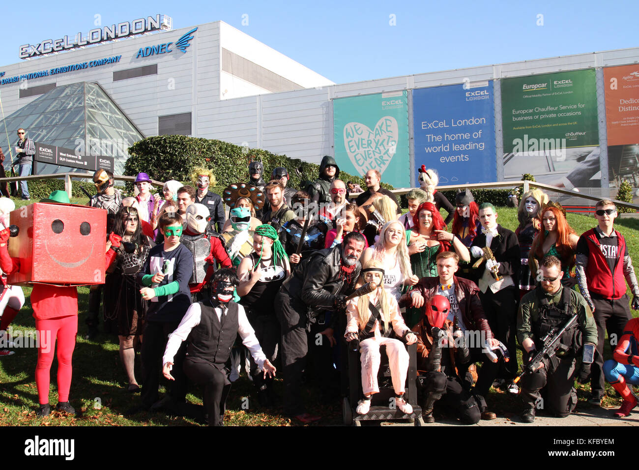 London, UK. 27th Oct, 2017. Fans display their Cosplay costumes at ...