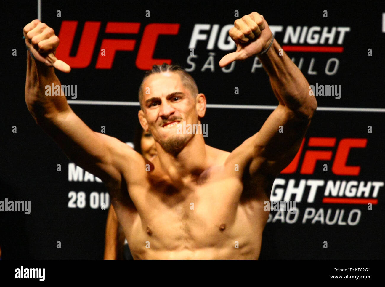 SÃO PAULO, SP - 27.10.2017: UFC PESAGEM OFICIAL - In the photo the ...
