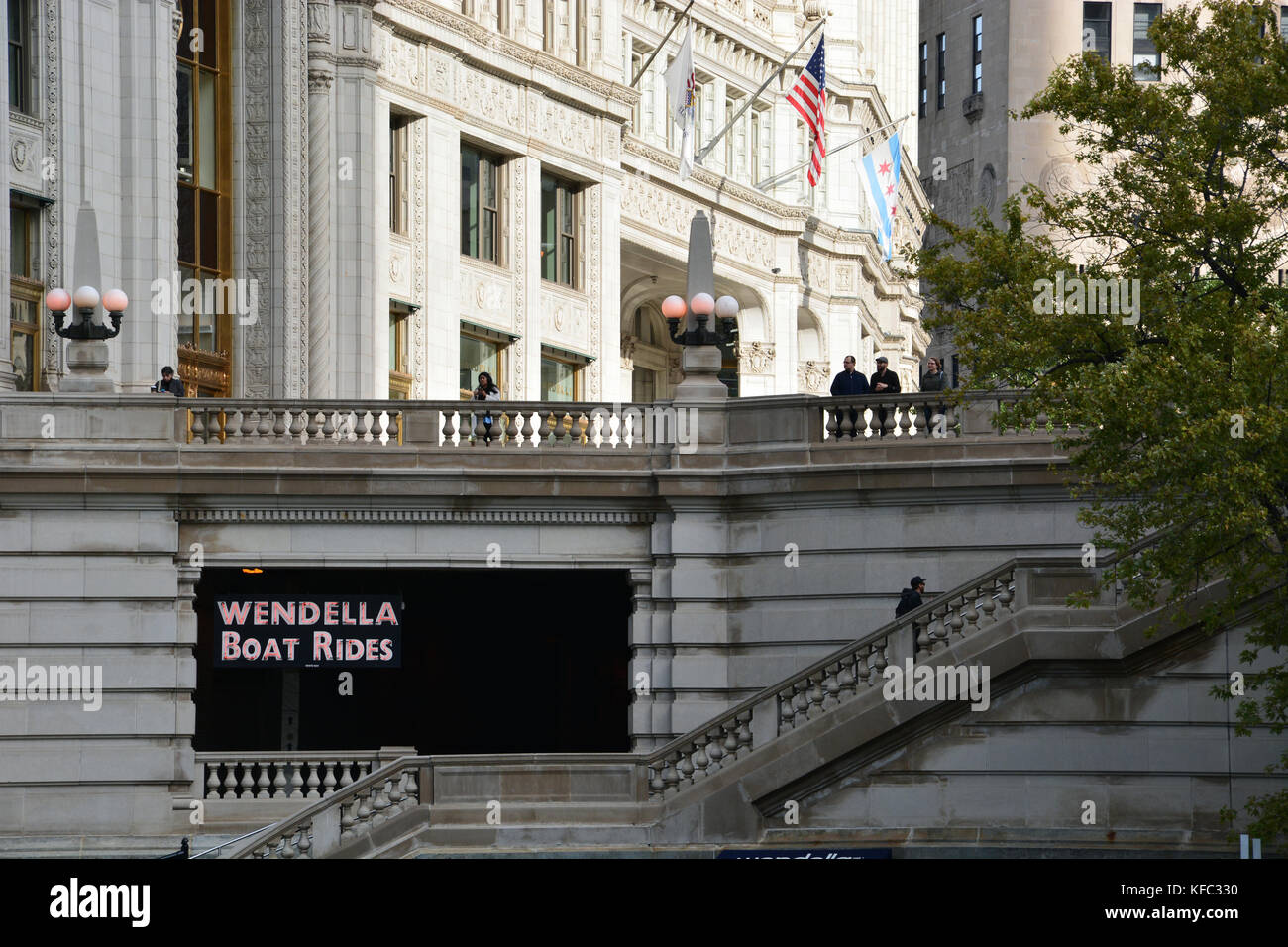 Wendella has provided river tours at the base of the Wrigley Building ...