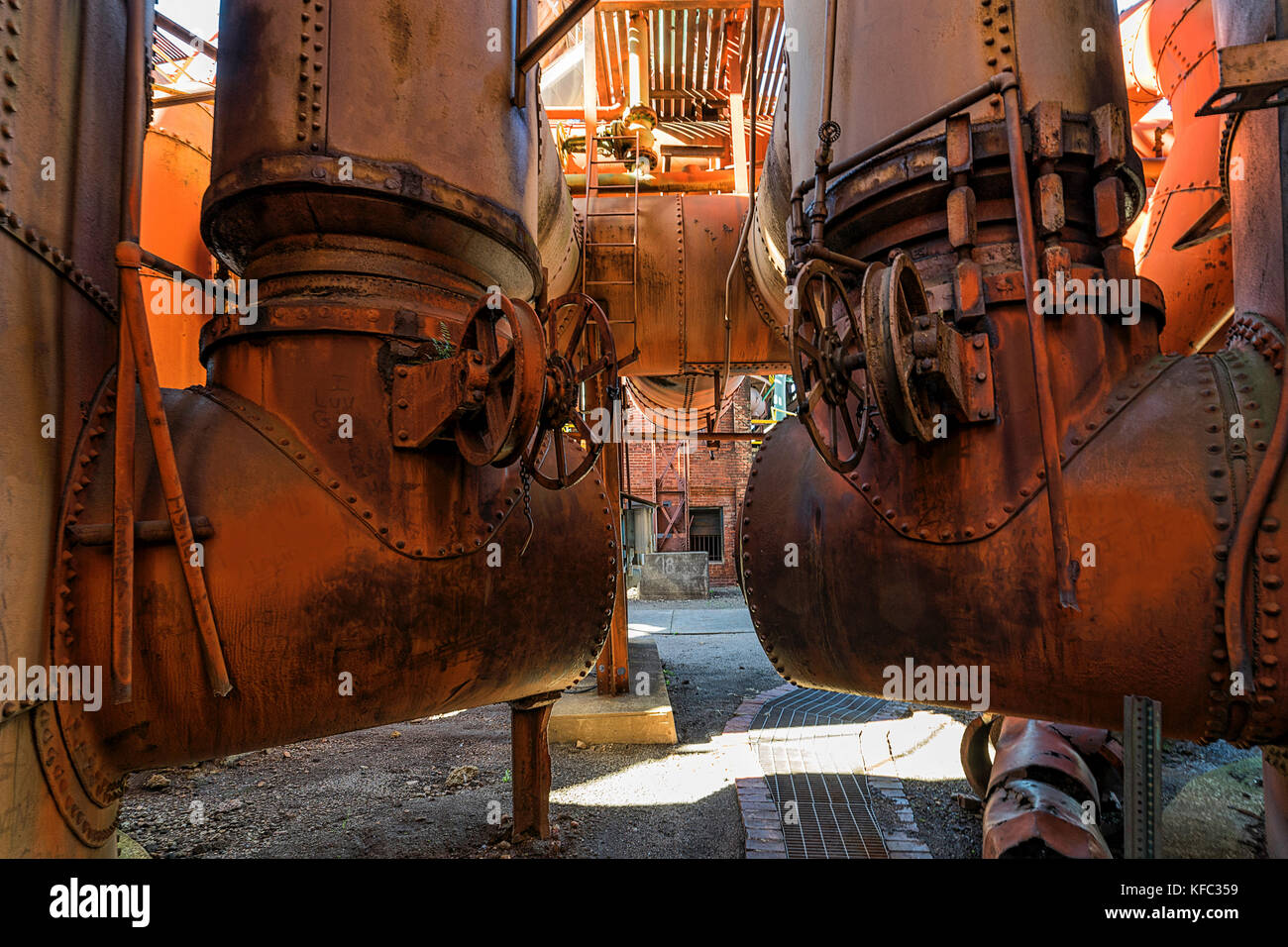 What's left standing at Sloss Furnace's in Birmingham, Alabama is a ...