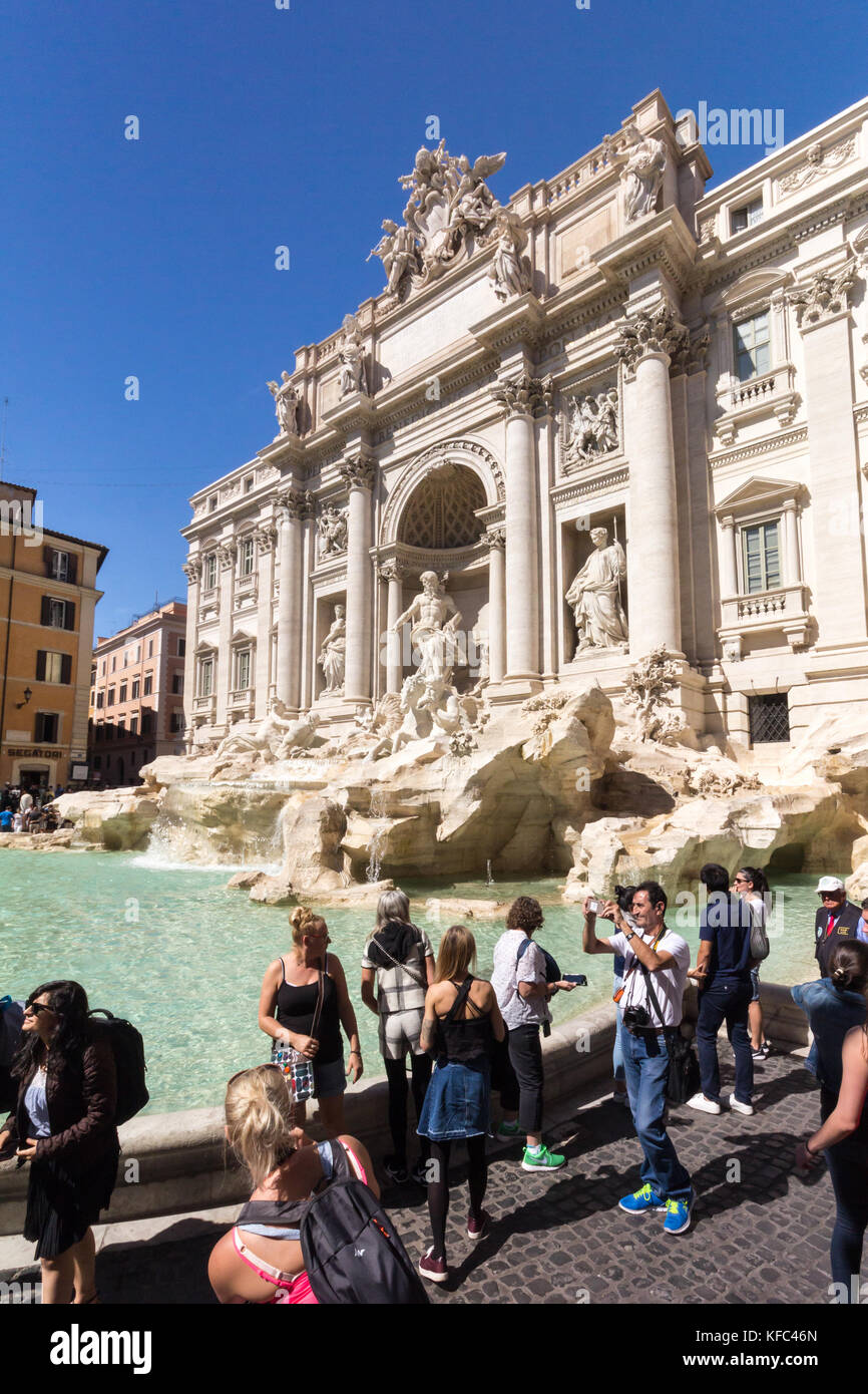 The Fountain of Trevi, Rome, Italy Stock Photo - Alamy