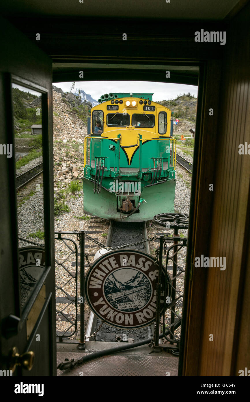 USA, Alaska, Sitka, sceanic views from aboard the White Pass & Yukon ...