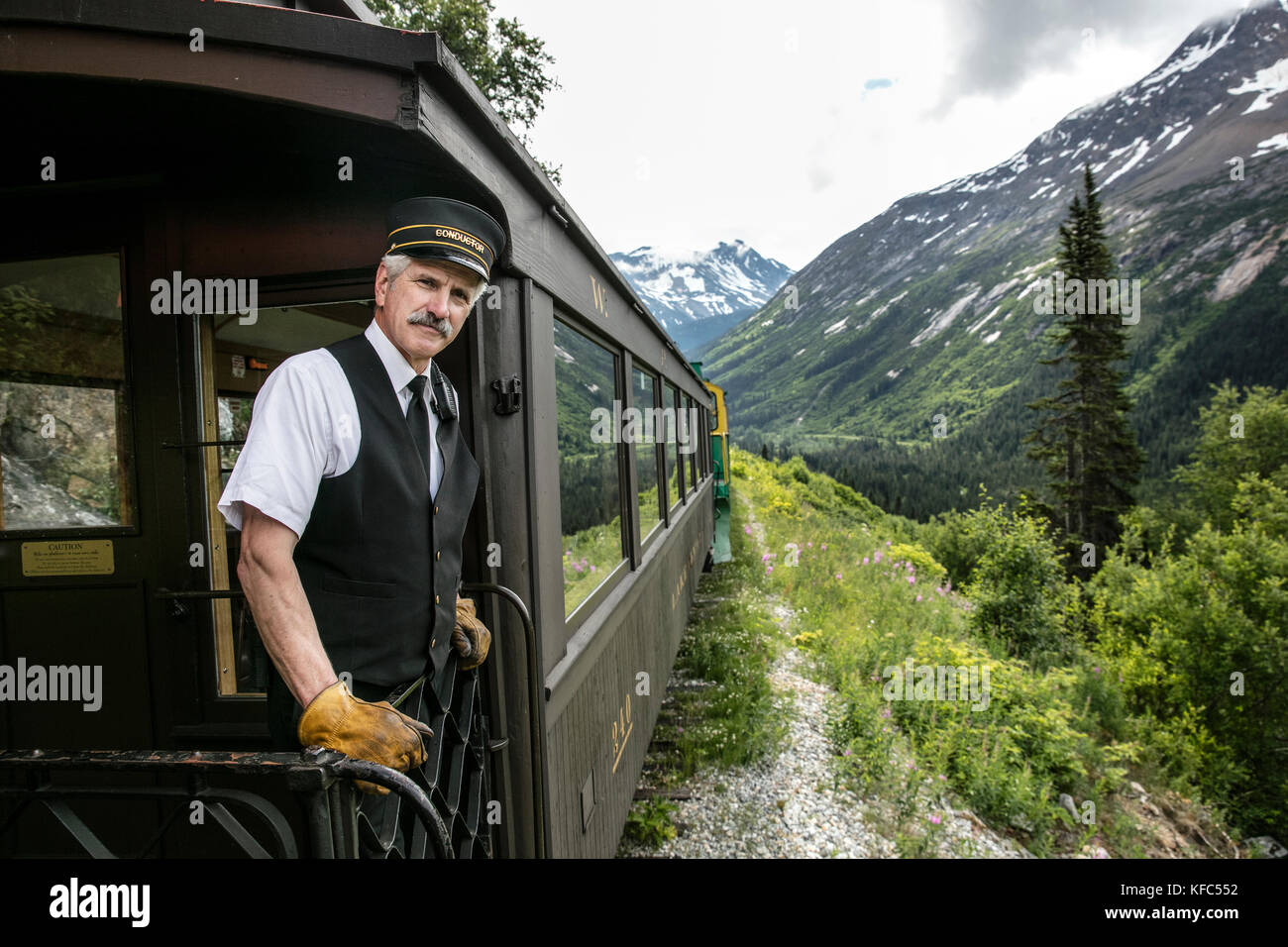 Scenic railroad train conductor hi-res stock photography and images - Alamy
