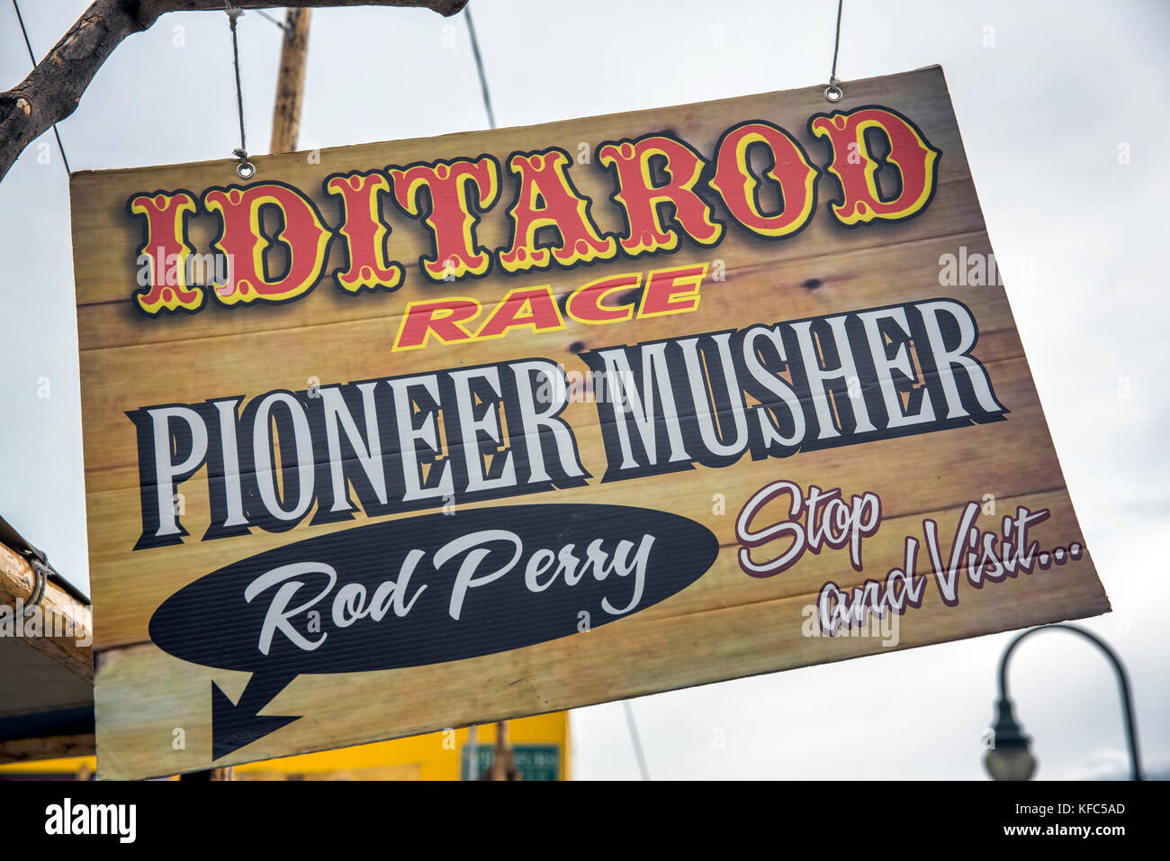 USA, Alaska, Anchorage, Iditarod Musher, Rod Perry, raced in the first ...