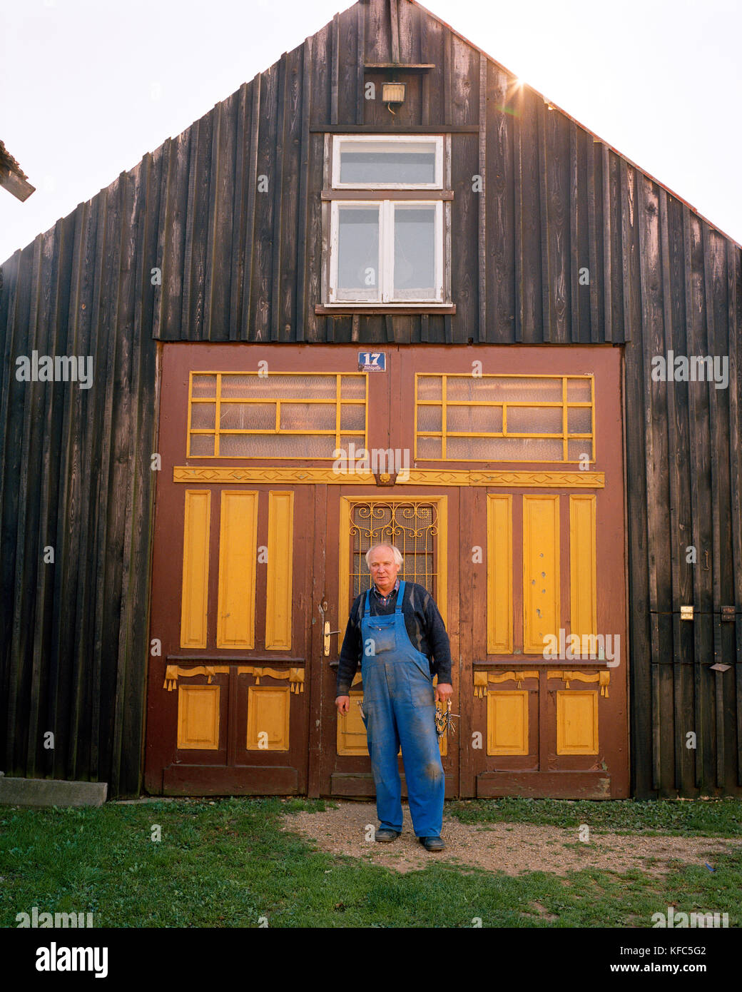 AUSTRIA, Monchof, the creator and owner of the Dorf Museum, Josef ...
