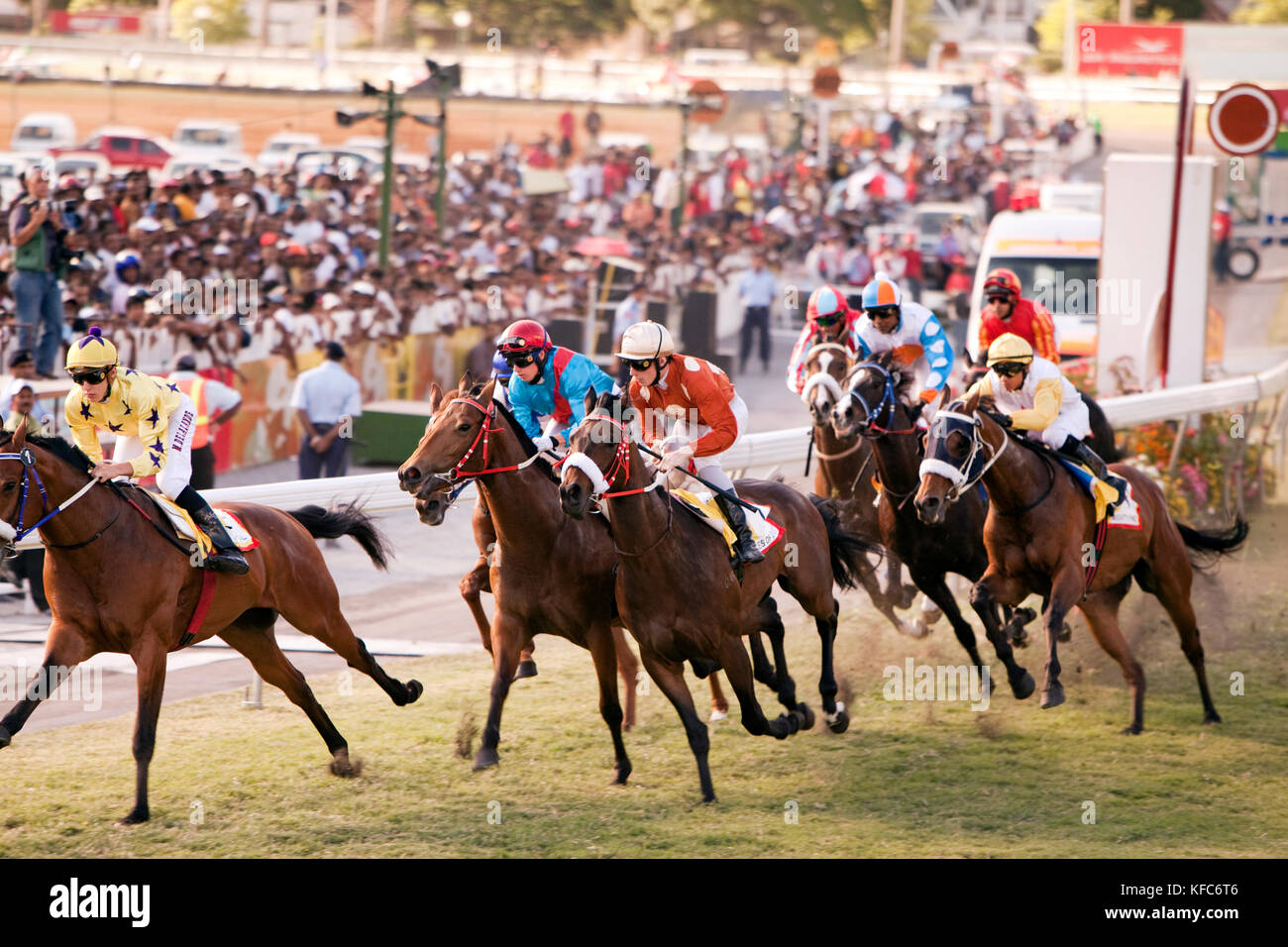 MAURITIUS, Port Louis, an international horse race draws thousands at ...