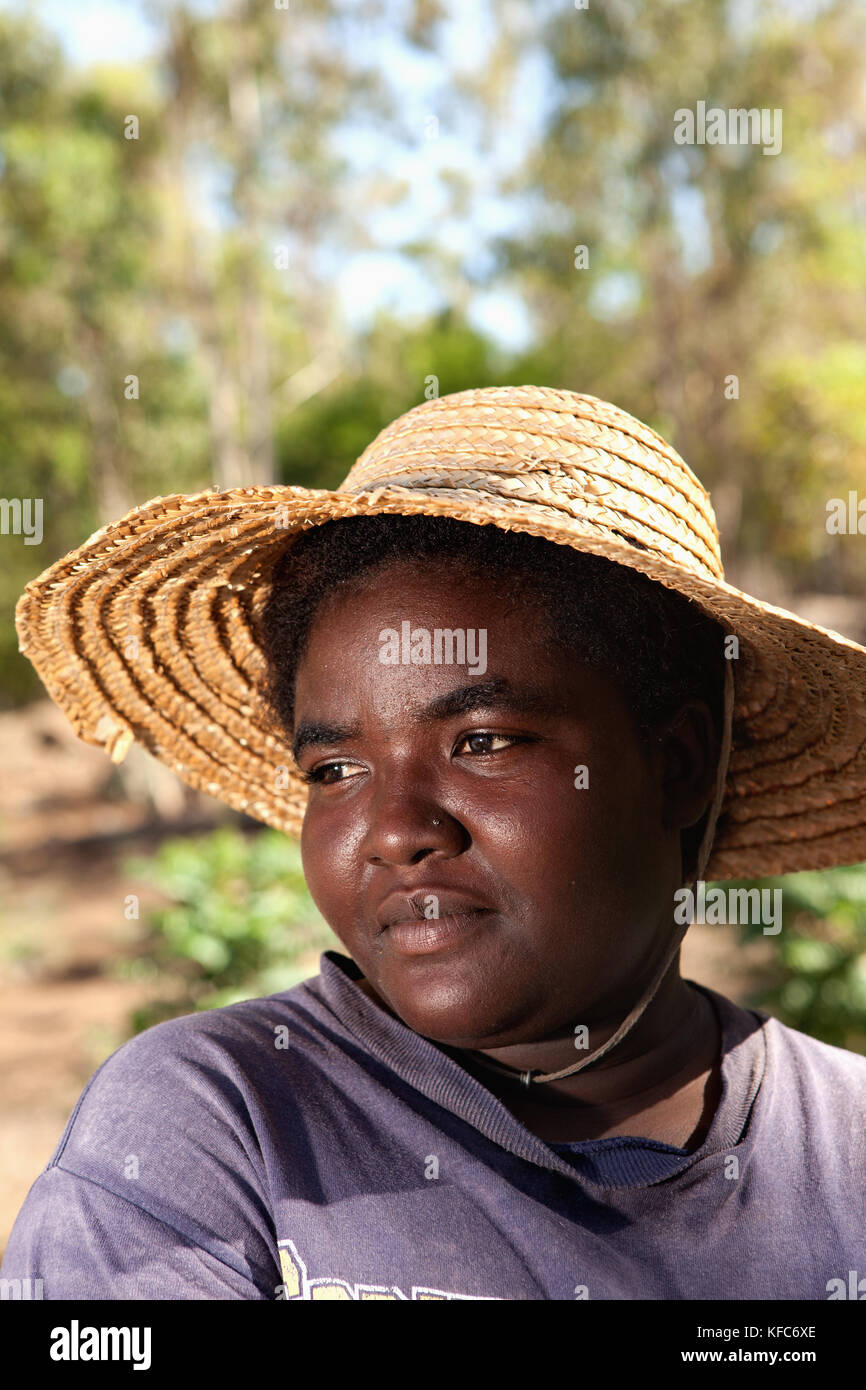 MAURITIUS, women working in the hotels private organic garden, the ...