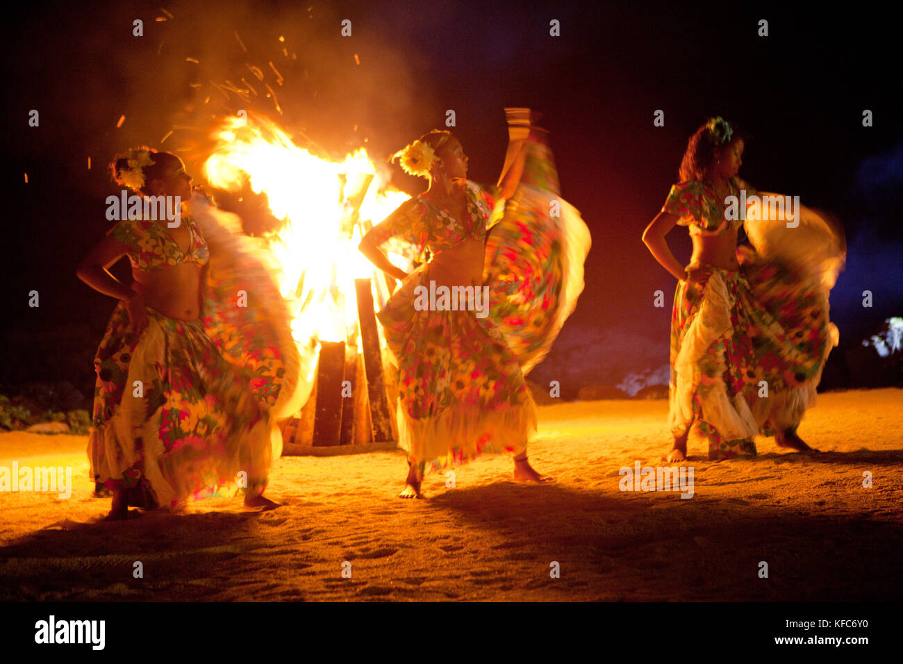 MAURITIUS, Sega dancers perform at Hotel Shanti Maurice which is ...