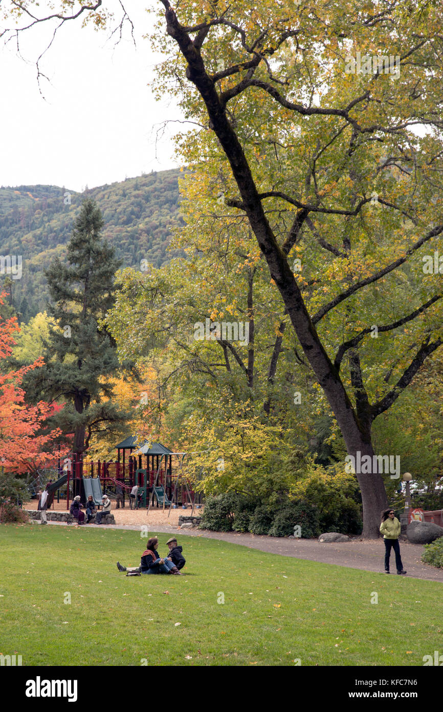 USA, Oregon, Ashland, Lithia Park in the Fall Stock Photo - Alamy
