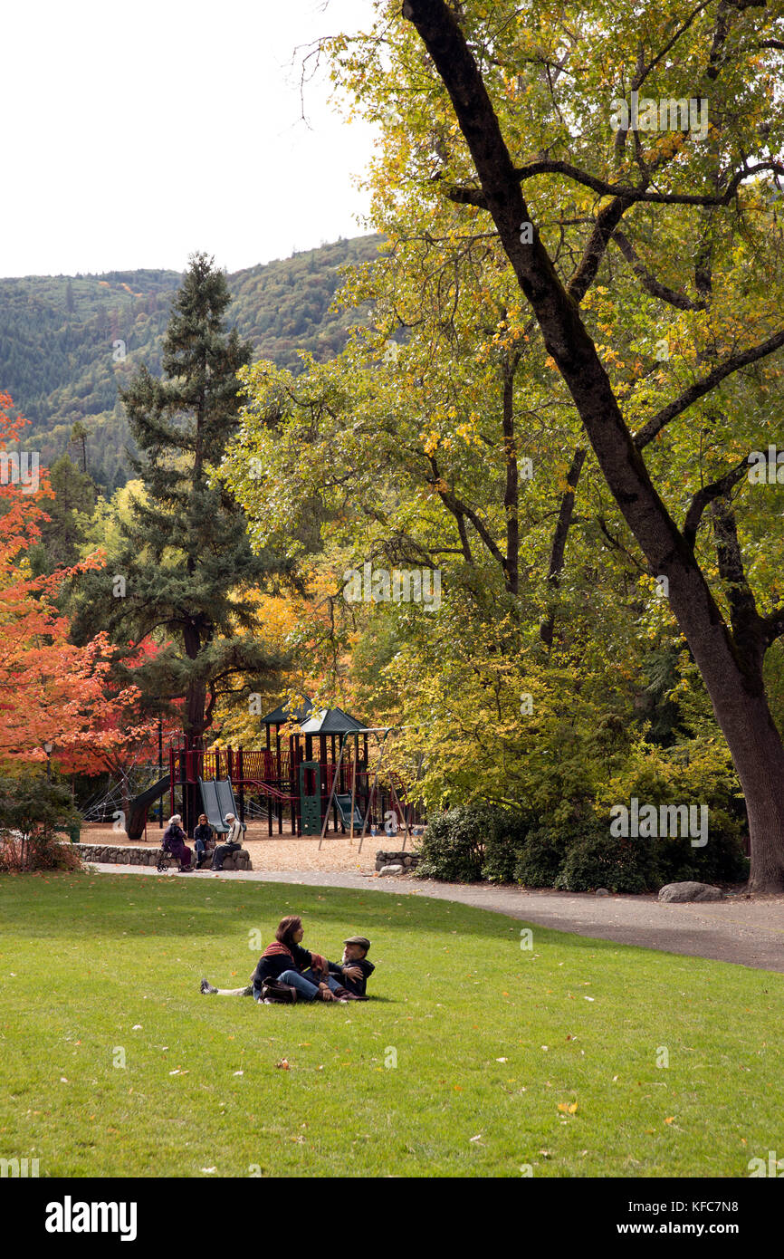 USA, Oregon, Ashland, Lithia Park in the Fall Stock Photo - Alamy