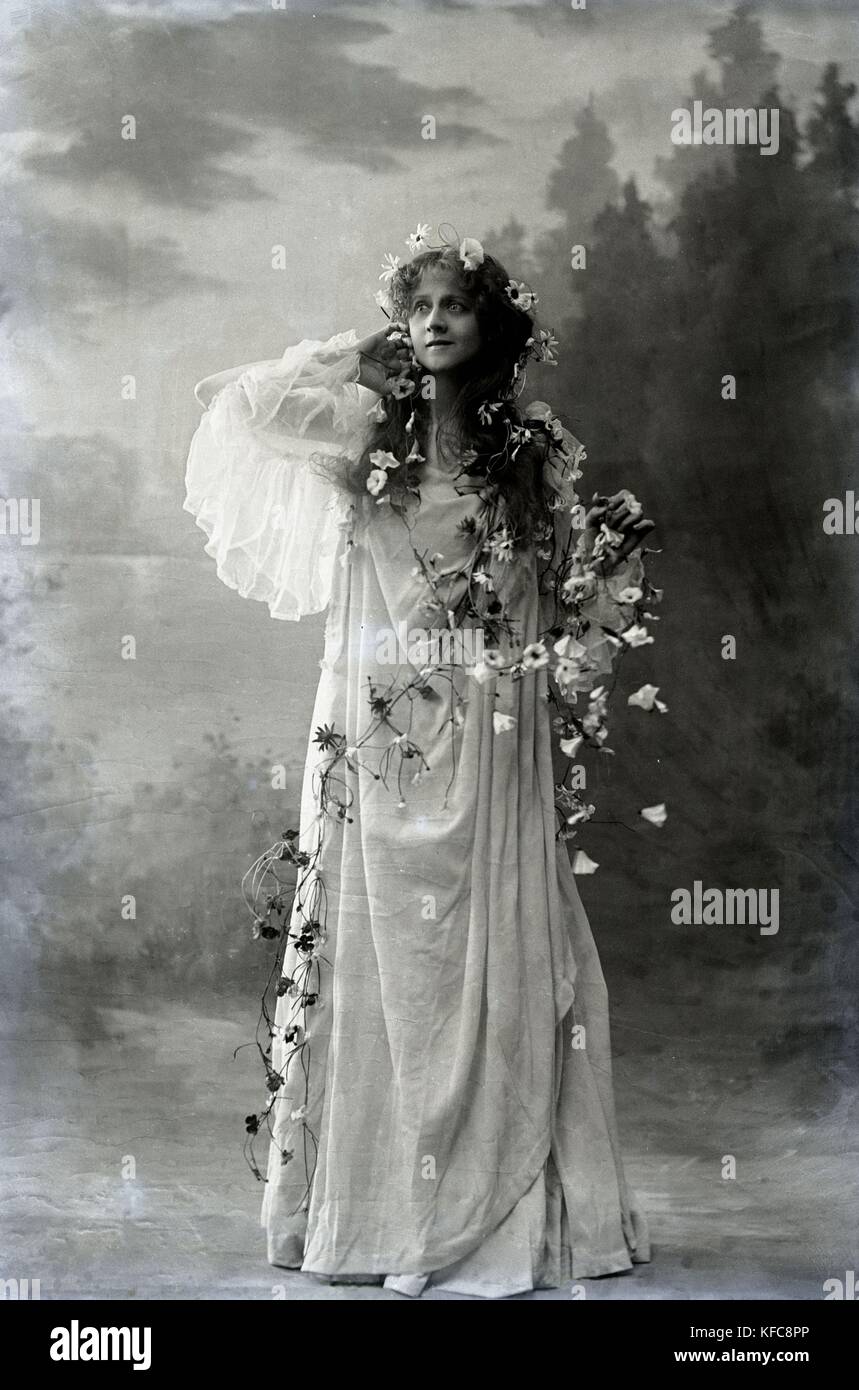 Ellen Beach Yaw American Soprano Singer Photo Taken In Paris Around 1914 Taponier Photo Stock