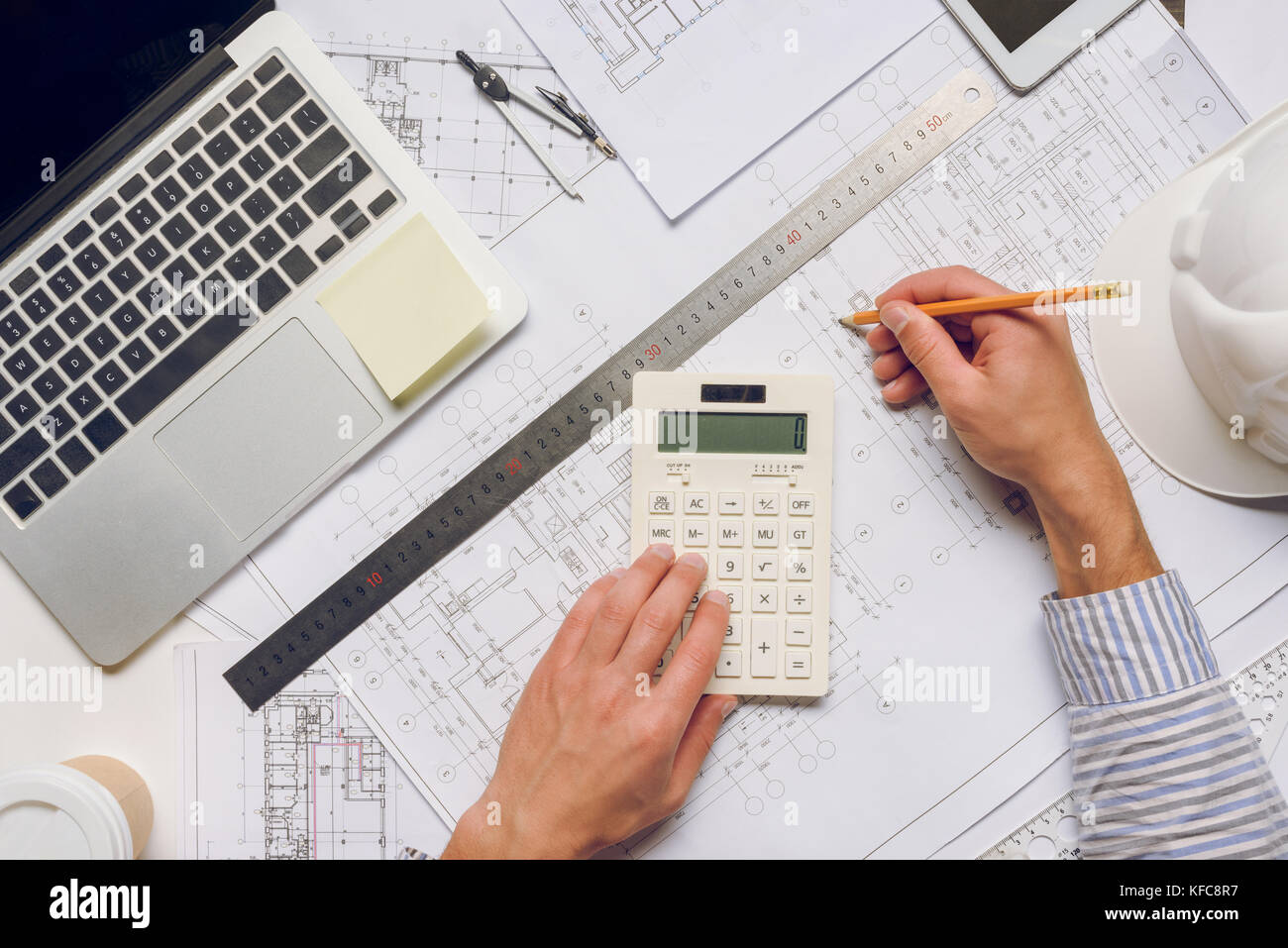 Blueprints calculator hi-res stock photography and images - Alamy