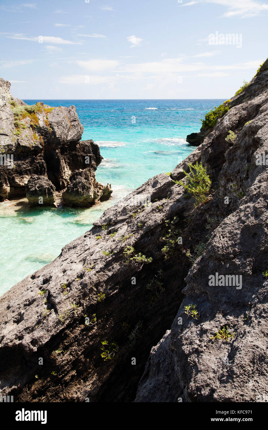 BERMUDA. Rocks and Beaches at Warwick Long Bay Stock Photo - Alamy