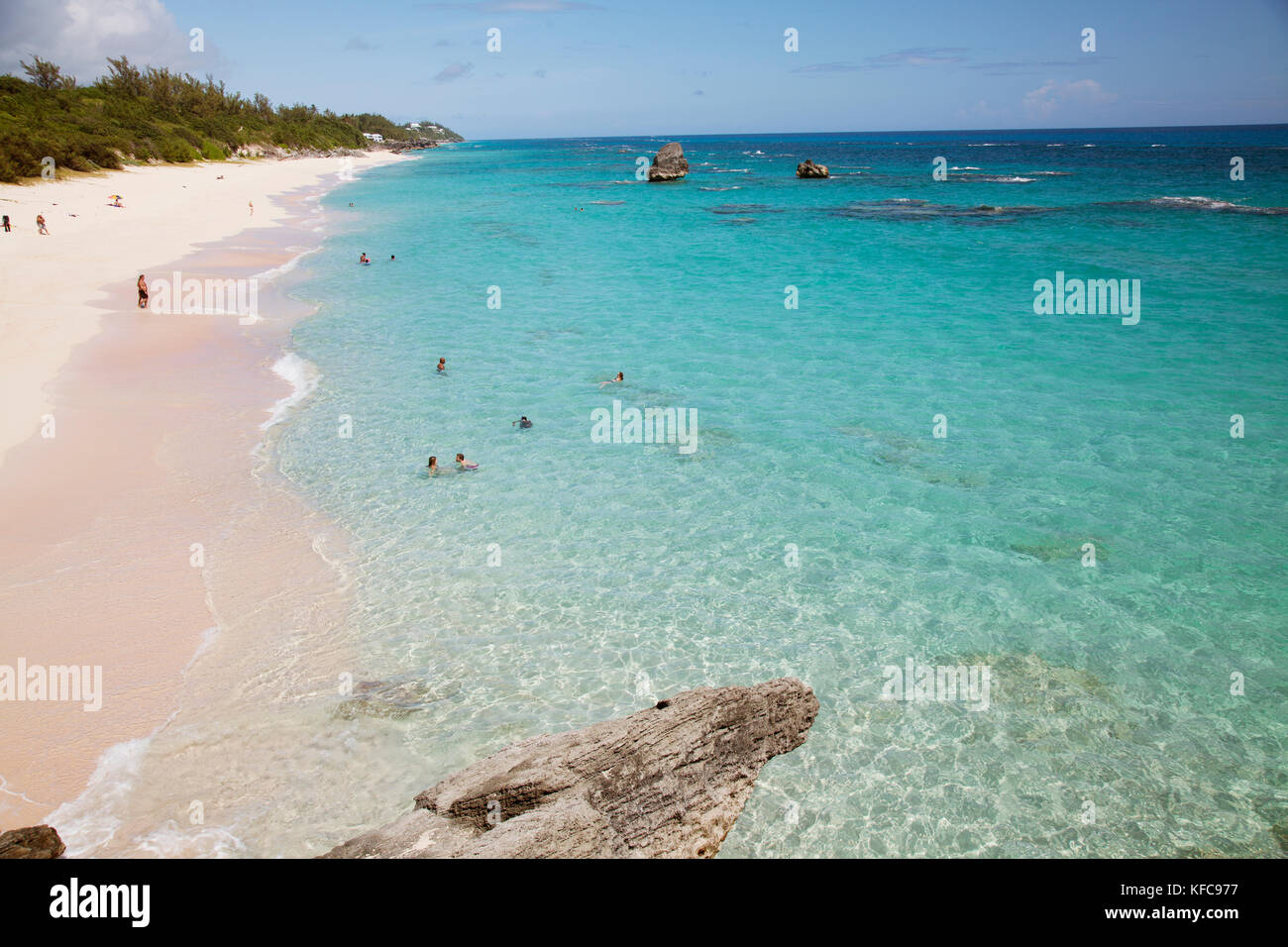 BERMUDA. Rocks and Beaches at Warwick Long Bay Stock Photo - Alamy
