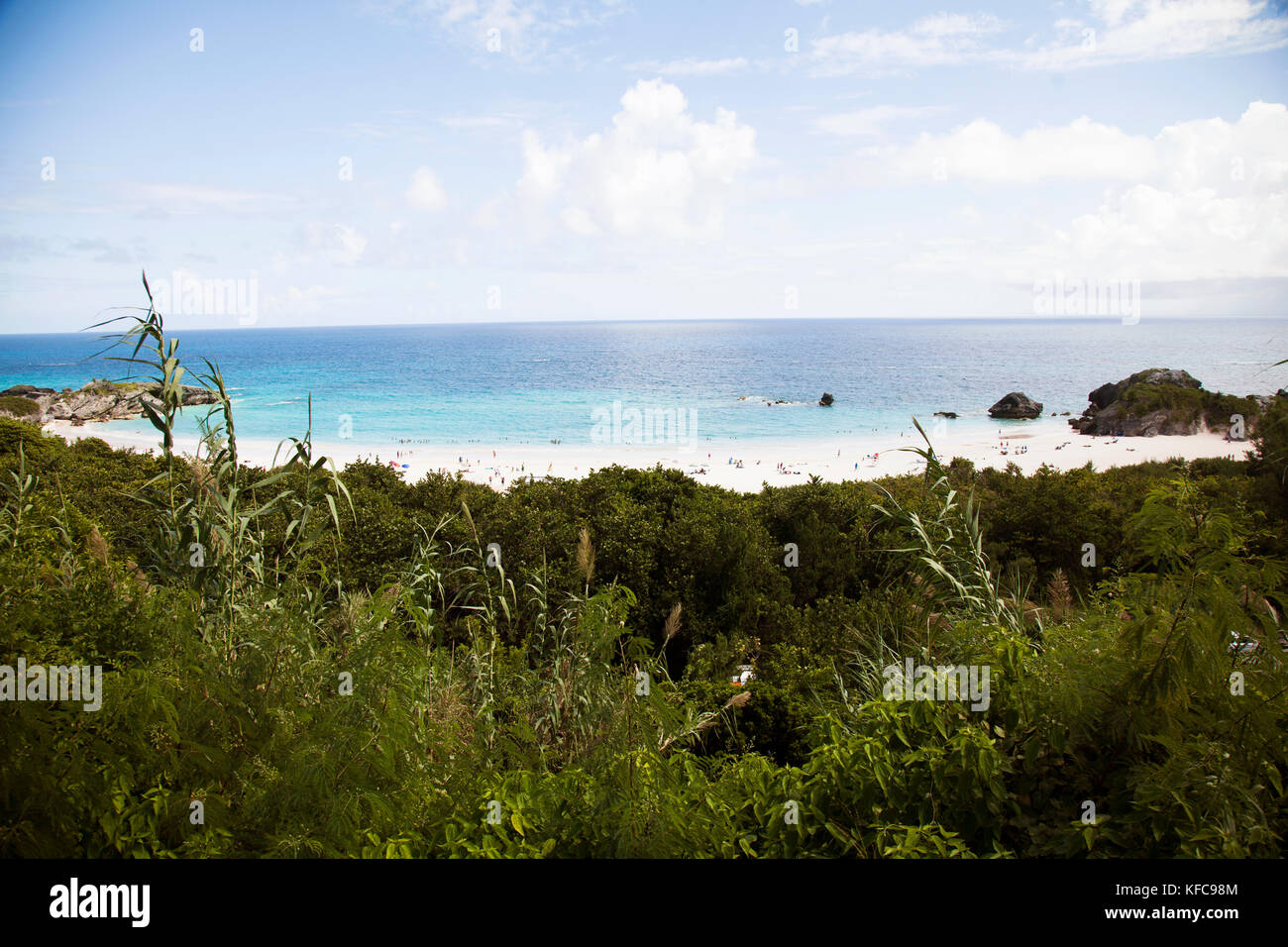 BERMUDA. Rocks and Beach at Horseshoe Bay Stock Photo - Alamy